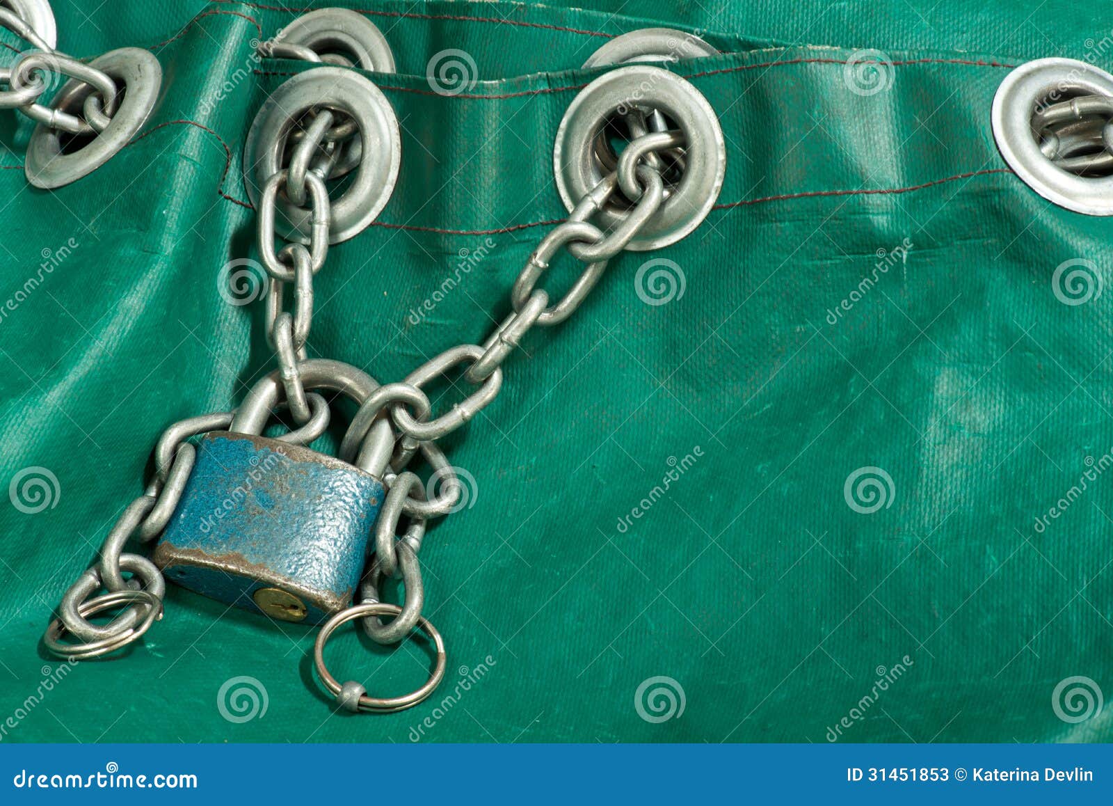 Padlock with chain stock image. Image of locked, lock - 31451853