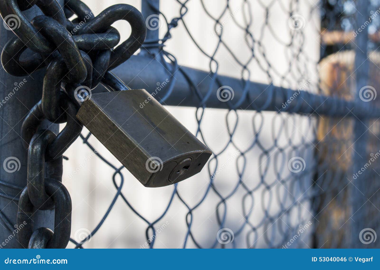 Padlock chain stock photo. Image of safe, securing, access - 53040046