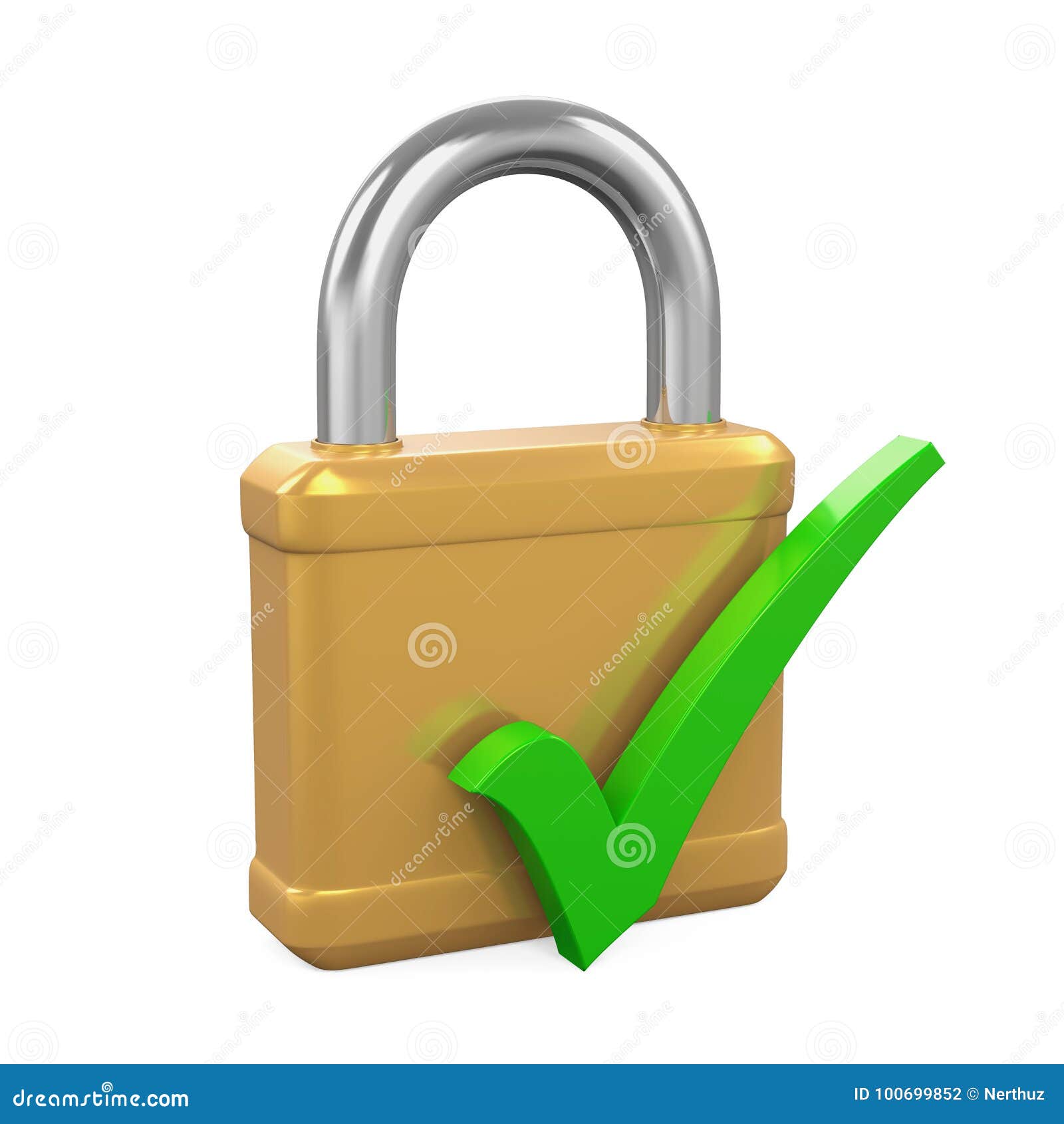 Padlock with Check Mark Isolated Stock Illustration - Illustration of ... Padlock with Check Mark Isolated Stock Illustration - Illustration of ...