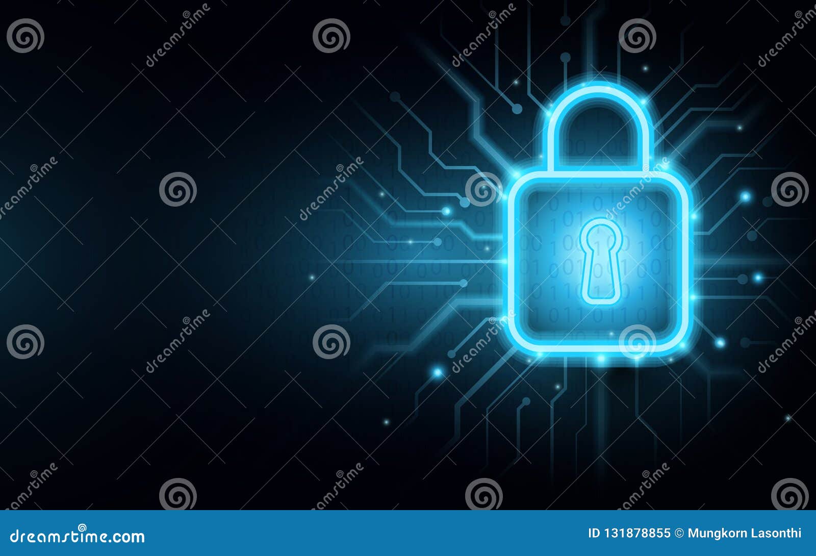 Padlock on Circuit Board with Cyber Security Background Stock Vector ... Padlock on Circuit Board with Cyber Security Background Stock Vector ...