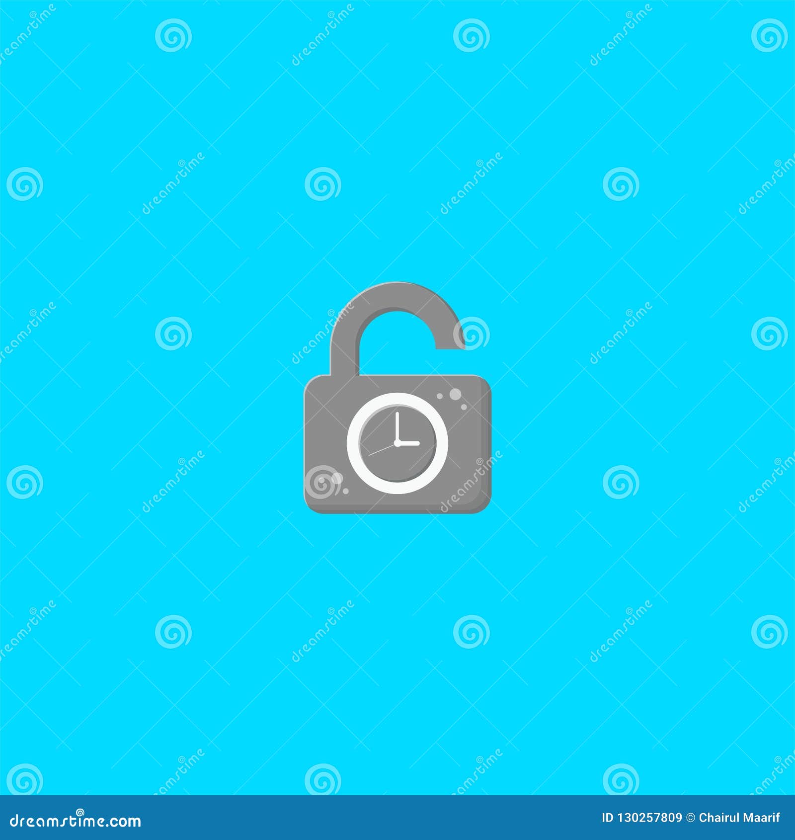 Padlock and Clock Logo Design. Symbol Dan Icon Vector Template Stock ...