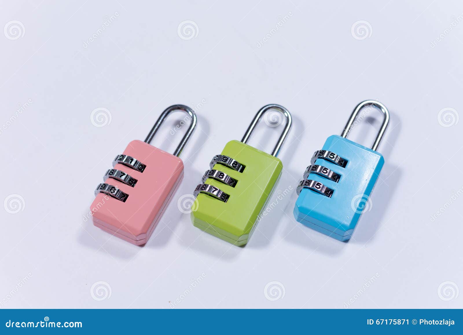 Padlock with a Code on a White Background Stock Image - Image of ...