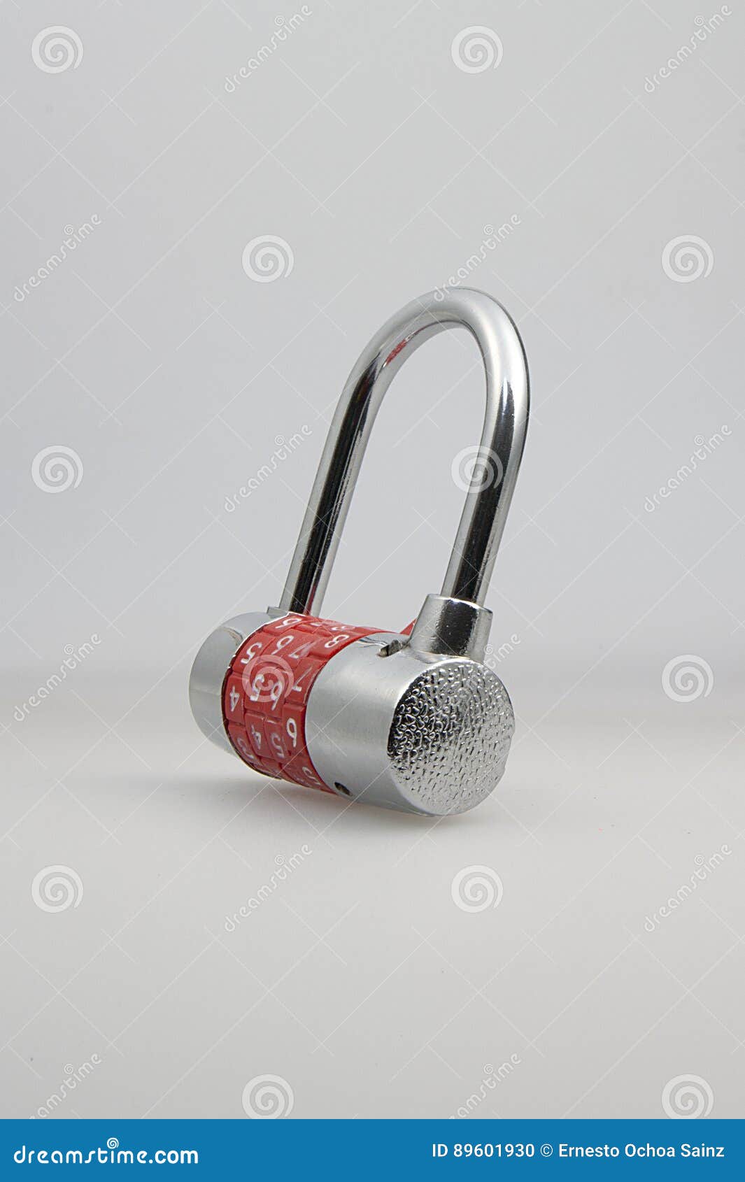 Padlock with combination stock photo. Image of steel - 89601930