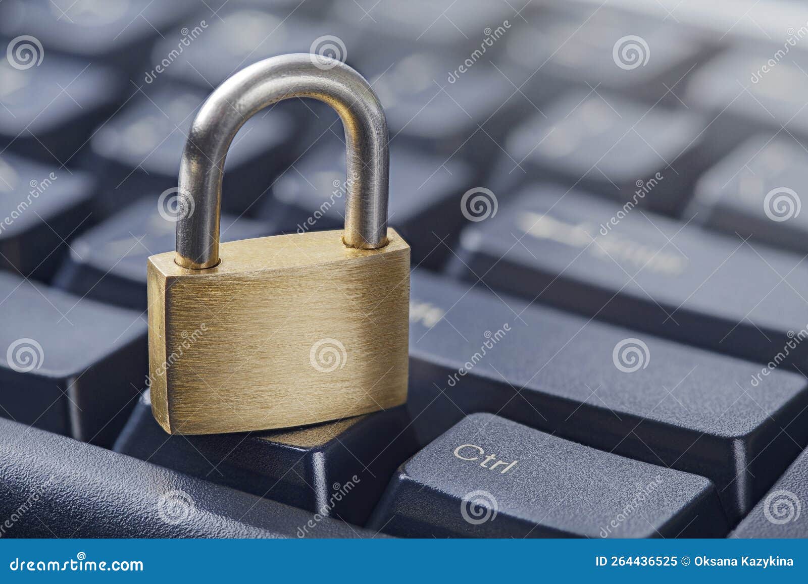 Padlock on Computer Keyboard. Network Security, Data Security and ...