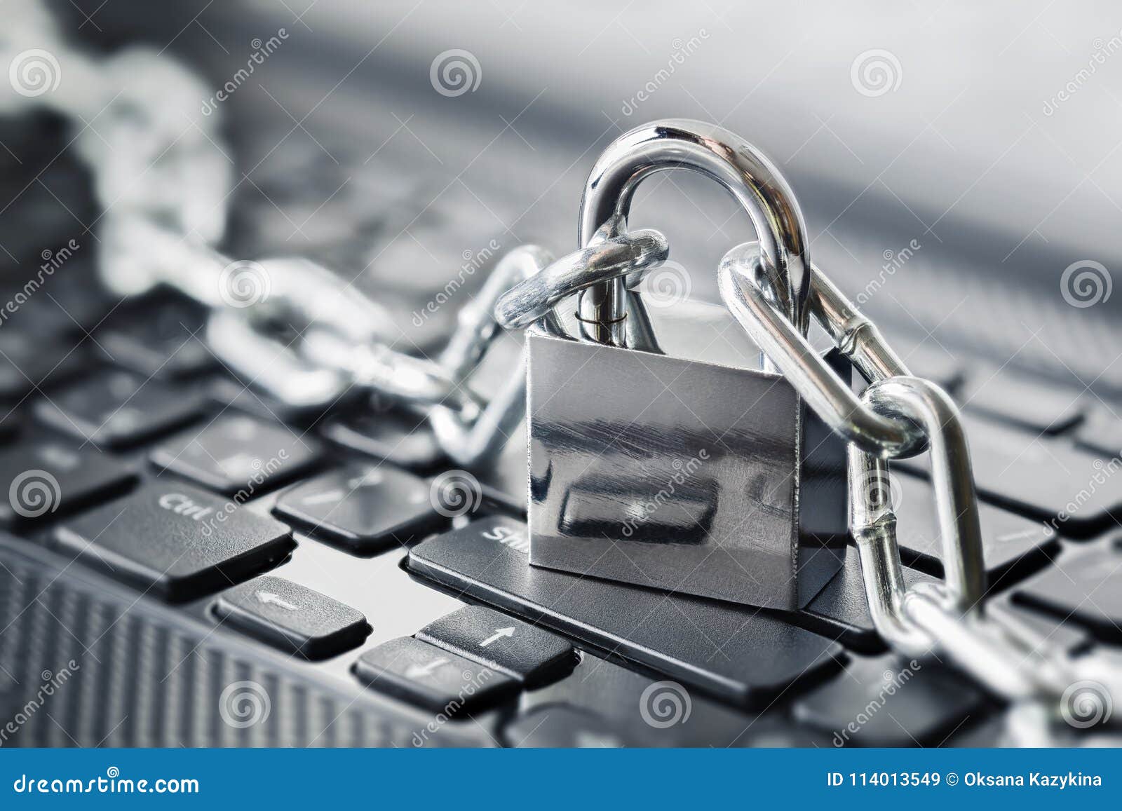 Padlock on Computer Keyboard. Network Security, Data Security and ...