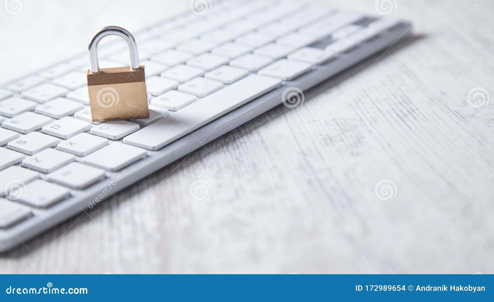 Padlock on the Computer Keyboard. Security Stock Photo - Image of ...