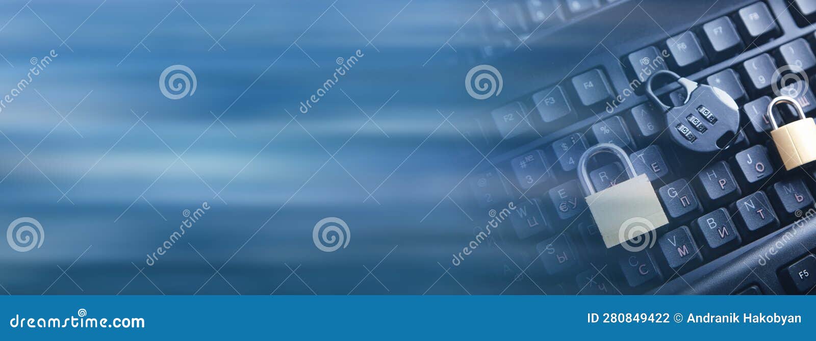 Padlock and Computer Keyboard. Security Stock Photo - Image of keyboard ...