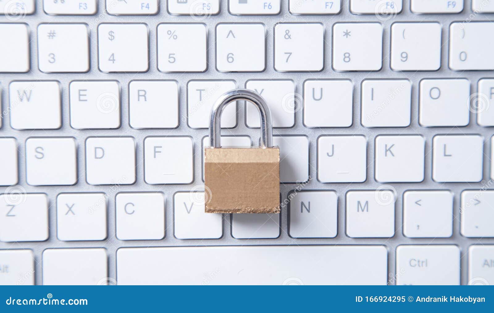 Padlock on the Computer Keyboard. Security Stock Image - Image of ...