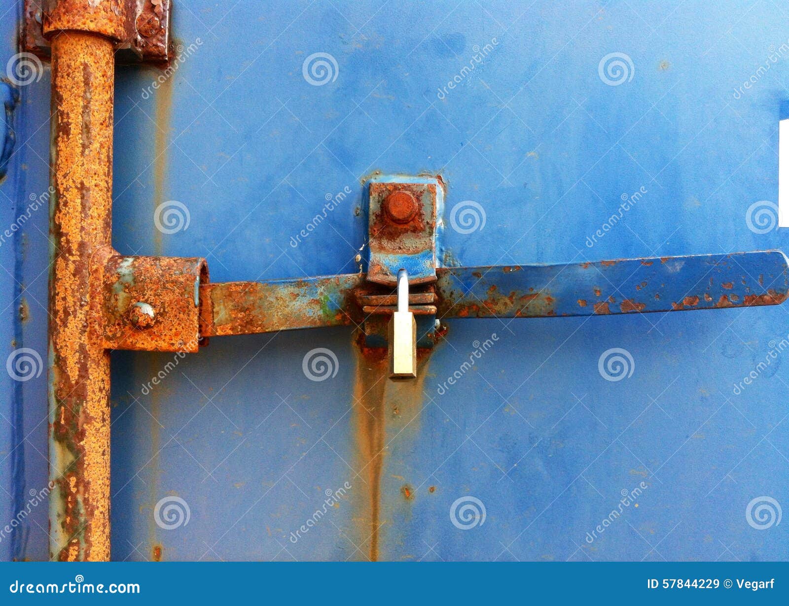 Padlock container door stock image. Image of rusty, brown - 57844229