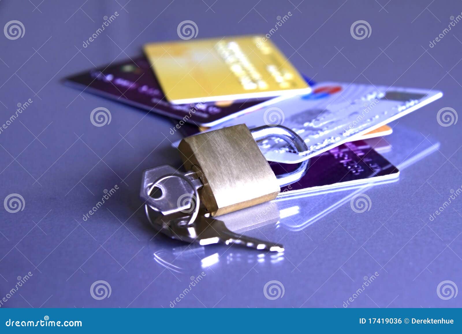 Padlock and credit card 1 stock photo. Image of lock - 17419036