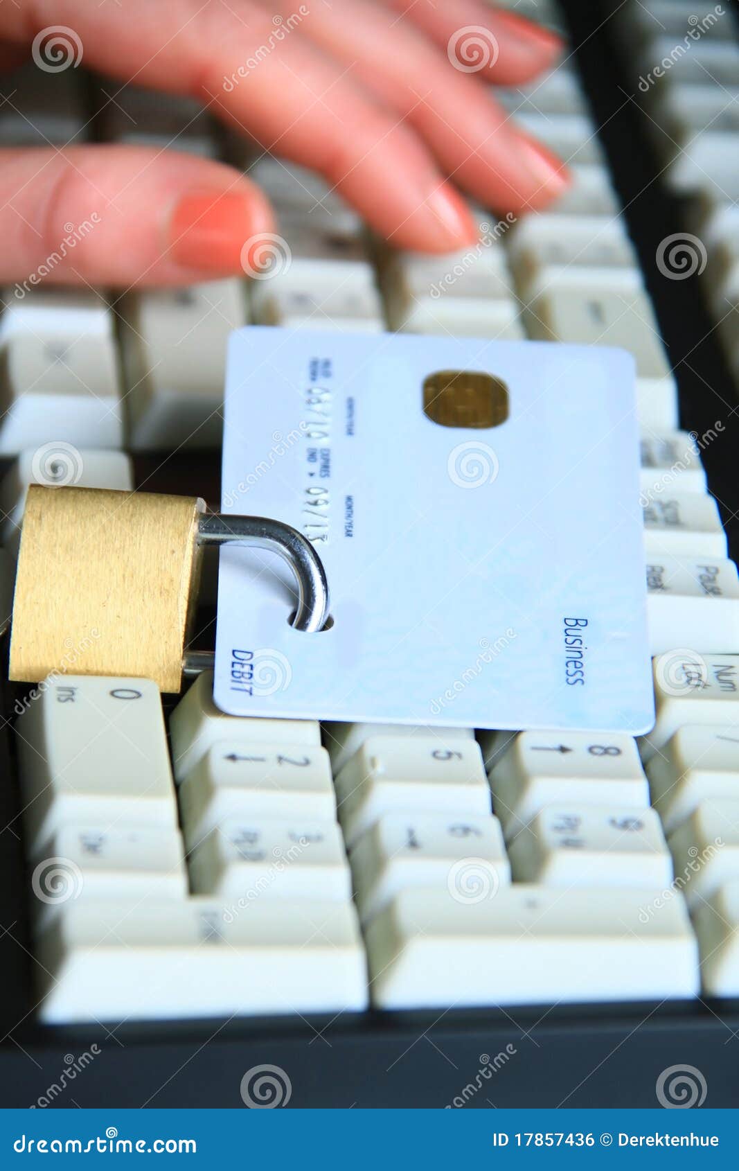Padlock and credit card 2 stock photo. Image of buttons - 17857436