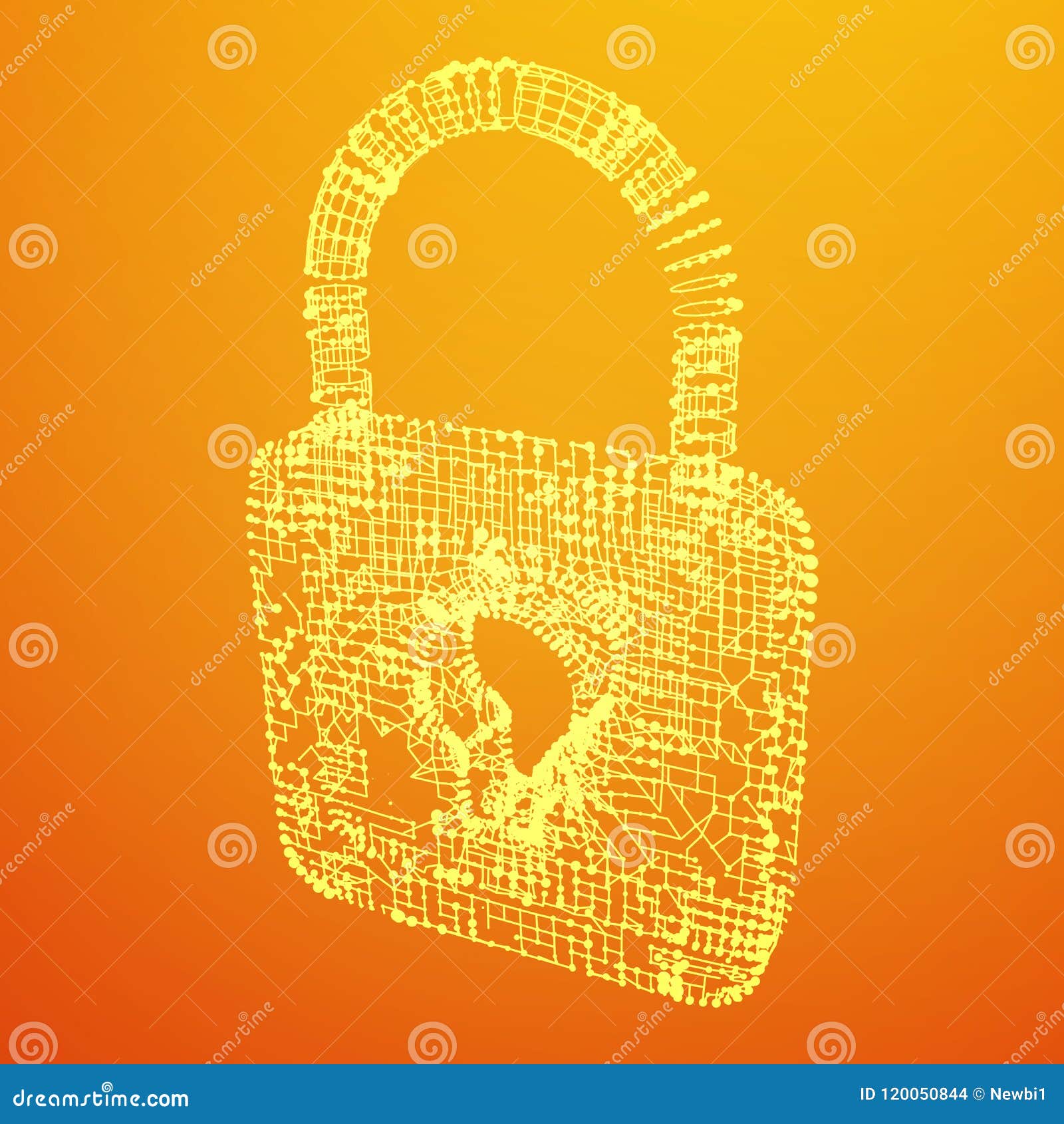 Padlock Cyber Security Concept Stock Vector - Illustration of model ... Padlock Cyber Security Concept Stock Vector - Illustration of model ...