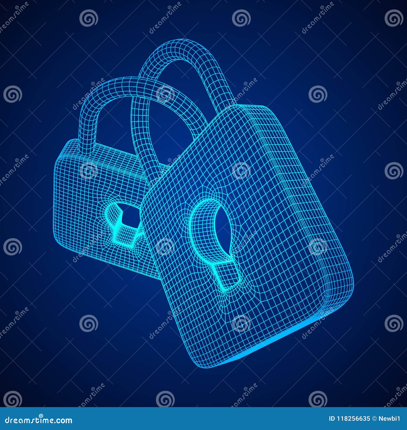 Padlock Cyber Security Concept Stock Vector - Illustration of graphic ...