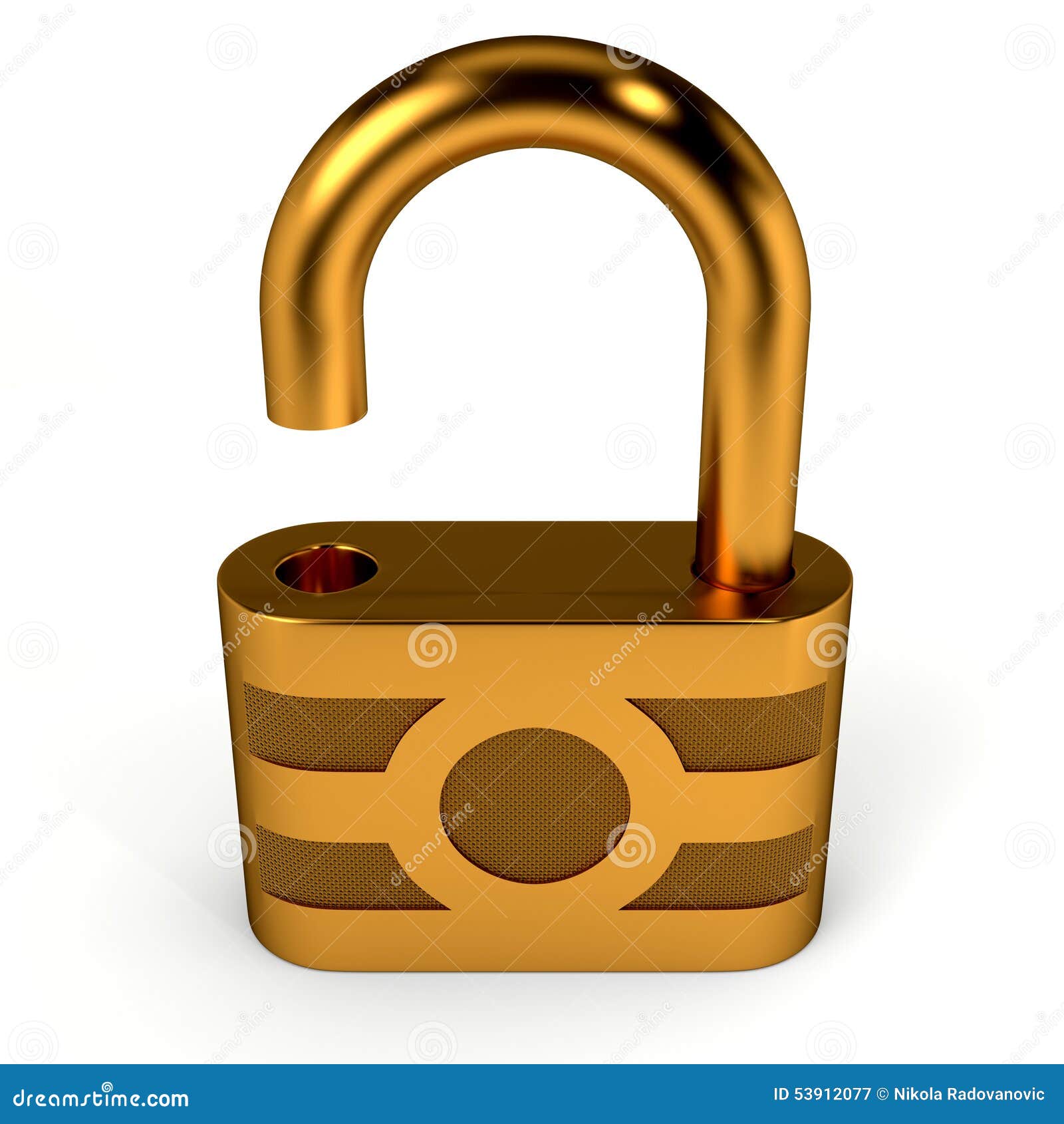 Padlock stock illustration. Illustration of isolated - 53912077