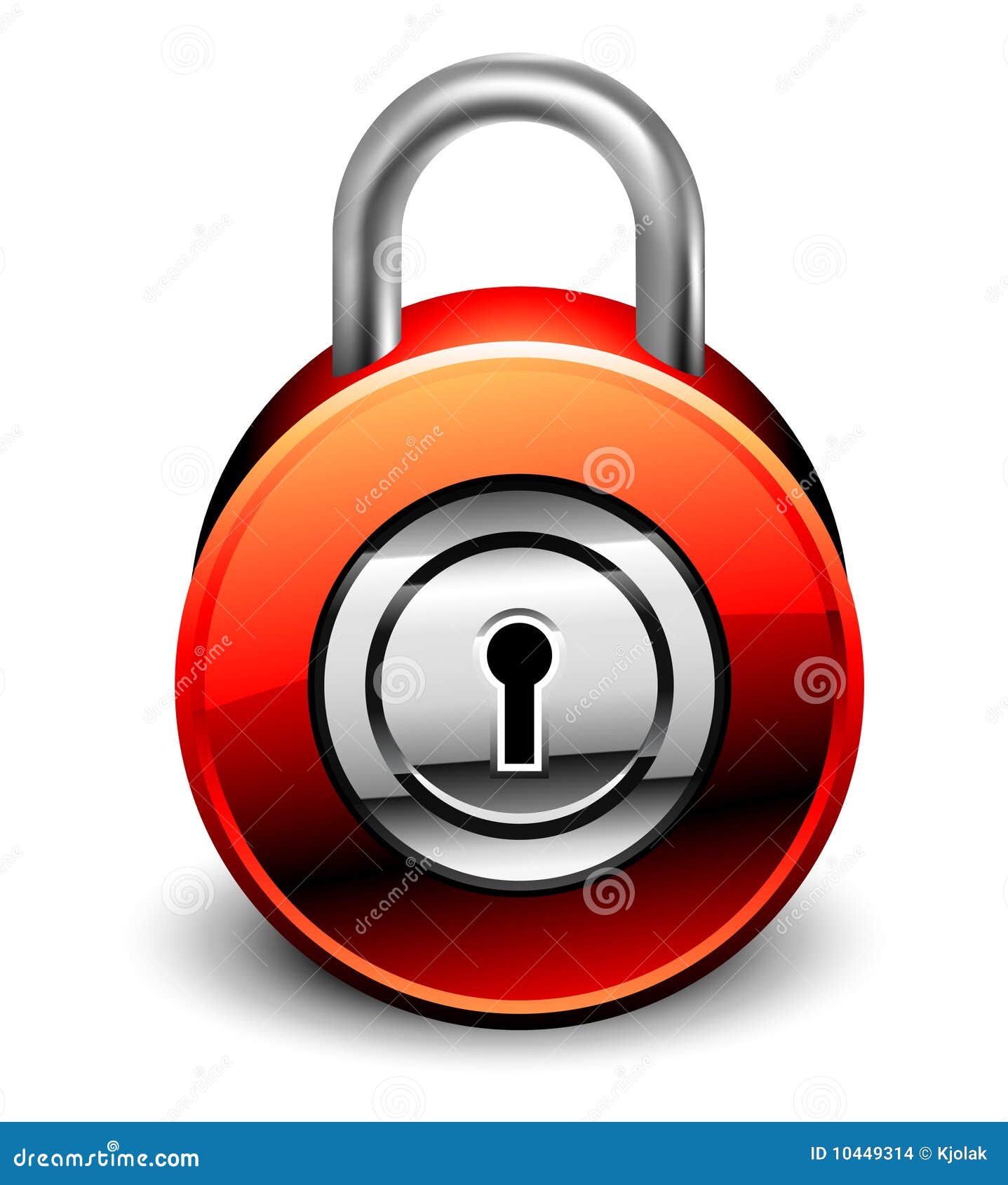 Padlock detailed icon stock vector. Illustration of safe - 10449314
