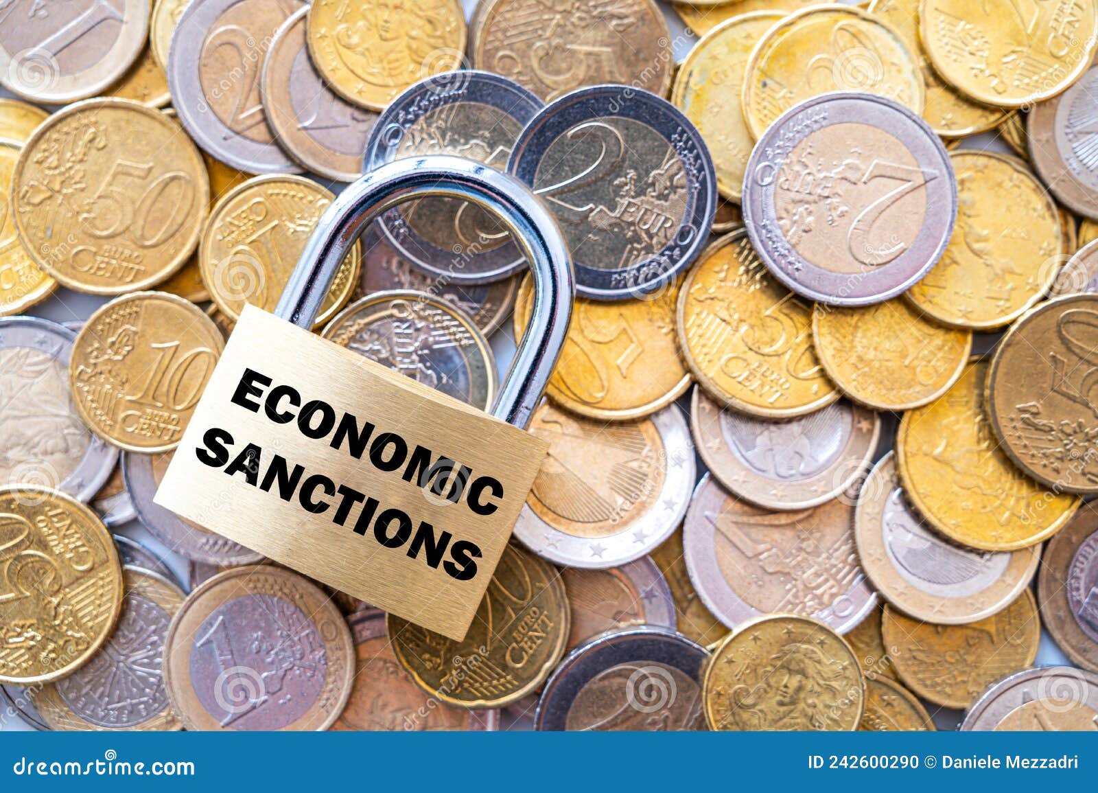 Padlock with `economic Sanctions` Text Next To Money. Economic ... Padlock with `economic Sanctions` Text Next To Money. Economic ...