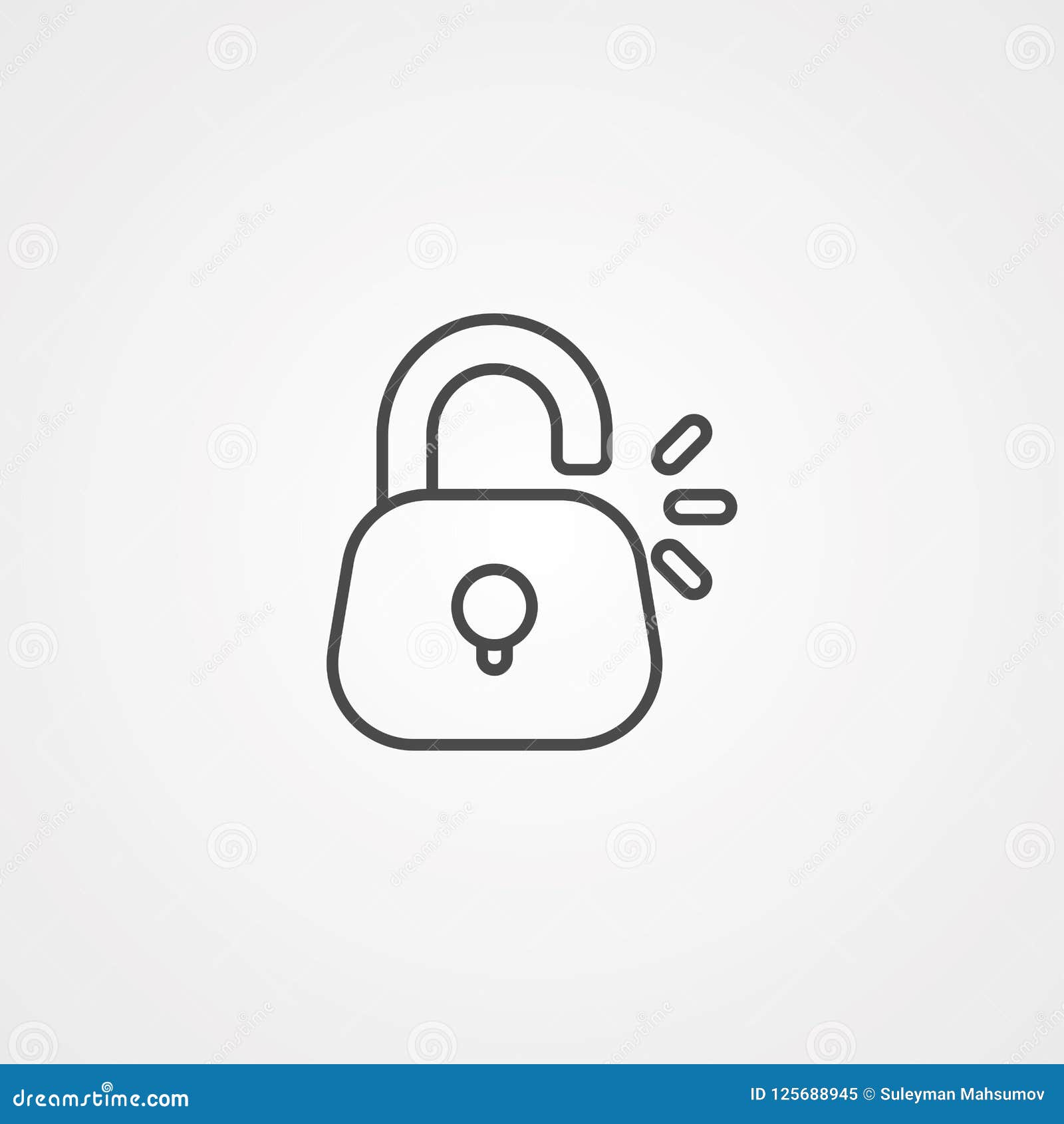 Padlock Vector Icon Sign Symbol Stock Vector - Illustration of password ...