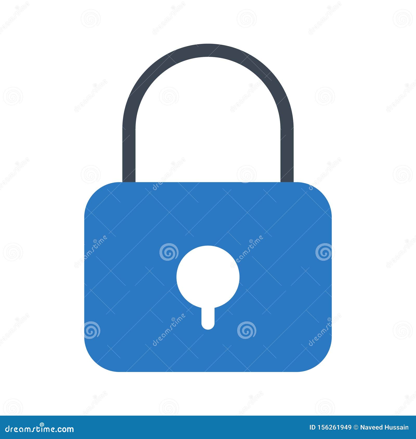 Padlock Glyph Colour Vector Icon Stock Vector - Illustration of design ...