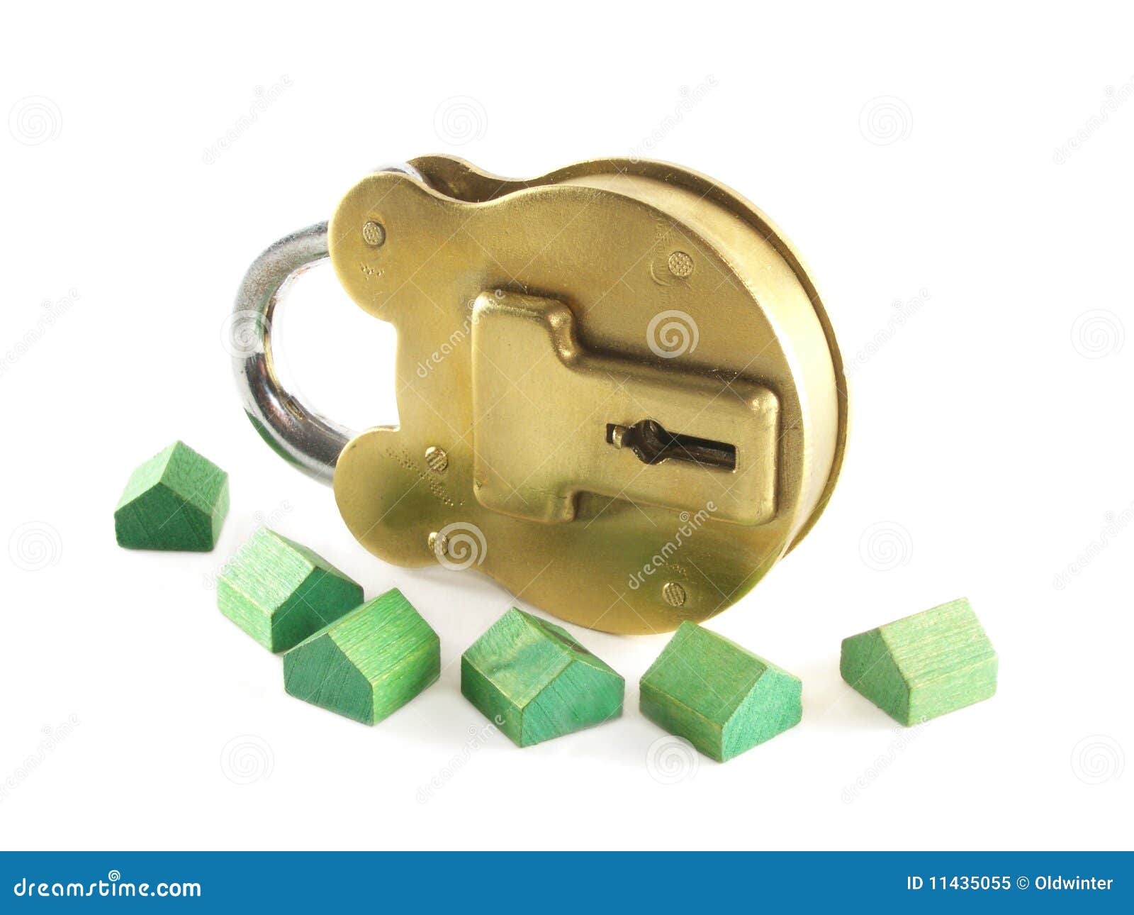 Padlock and home stock image. Image of isolated, home - 11435055