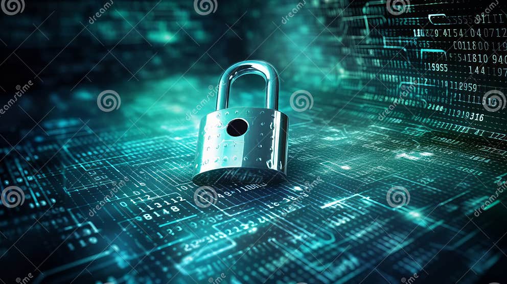 A Padlock Icon on a Computer Screen Indicating Secure Connection ...