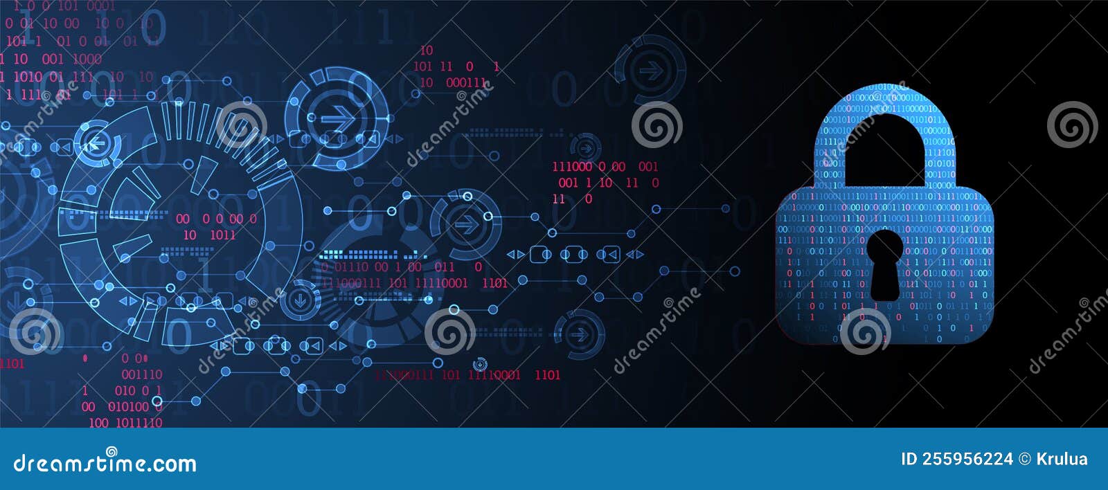 Padlock Icon.Ppersonal Data Security Illustrates Cyber Data or ...