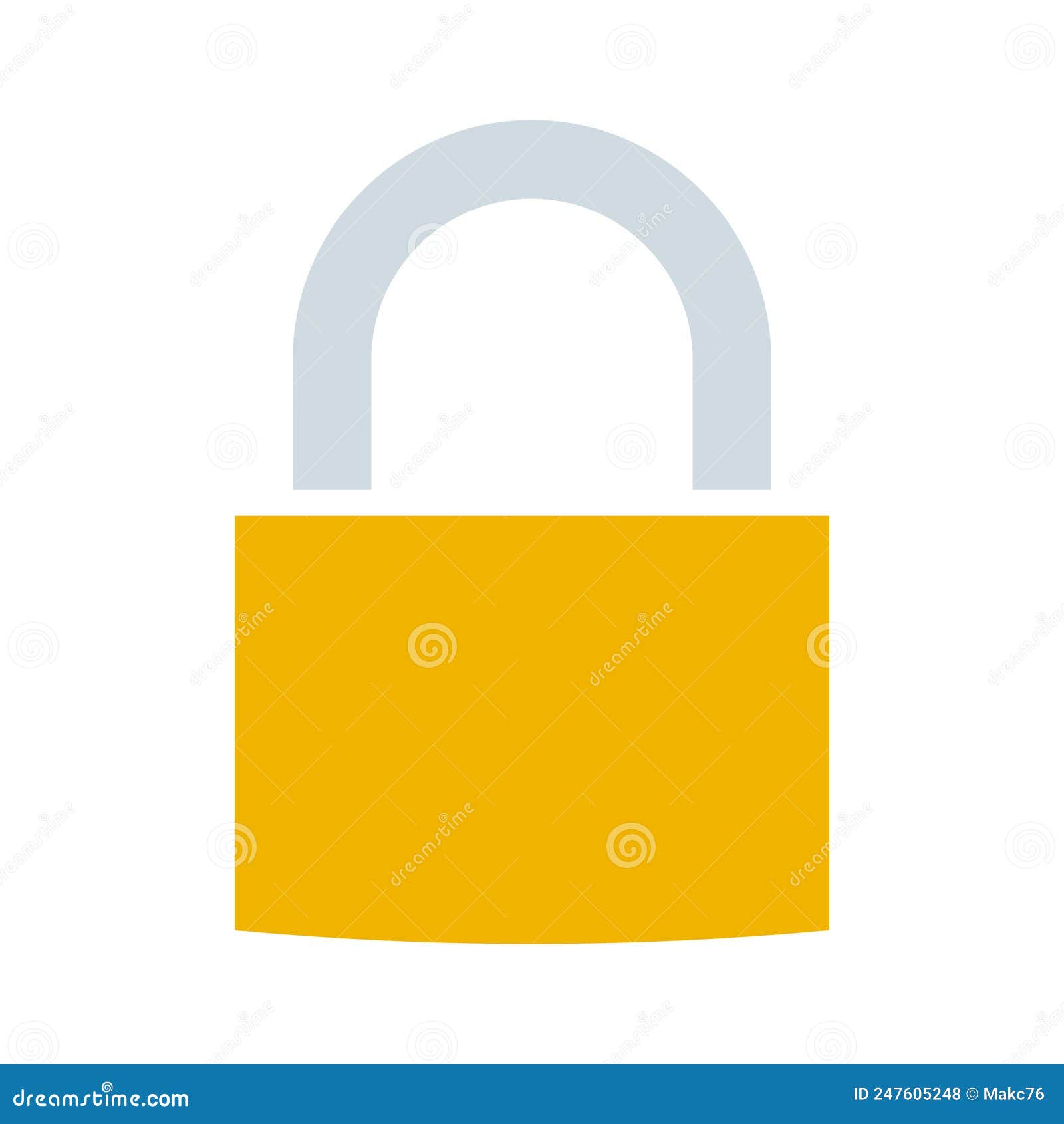 Padlock Icon. Security Lock Sign. Secure Protection Symbol Stock Vector ...