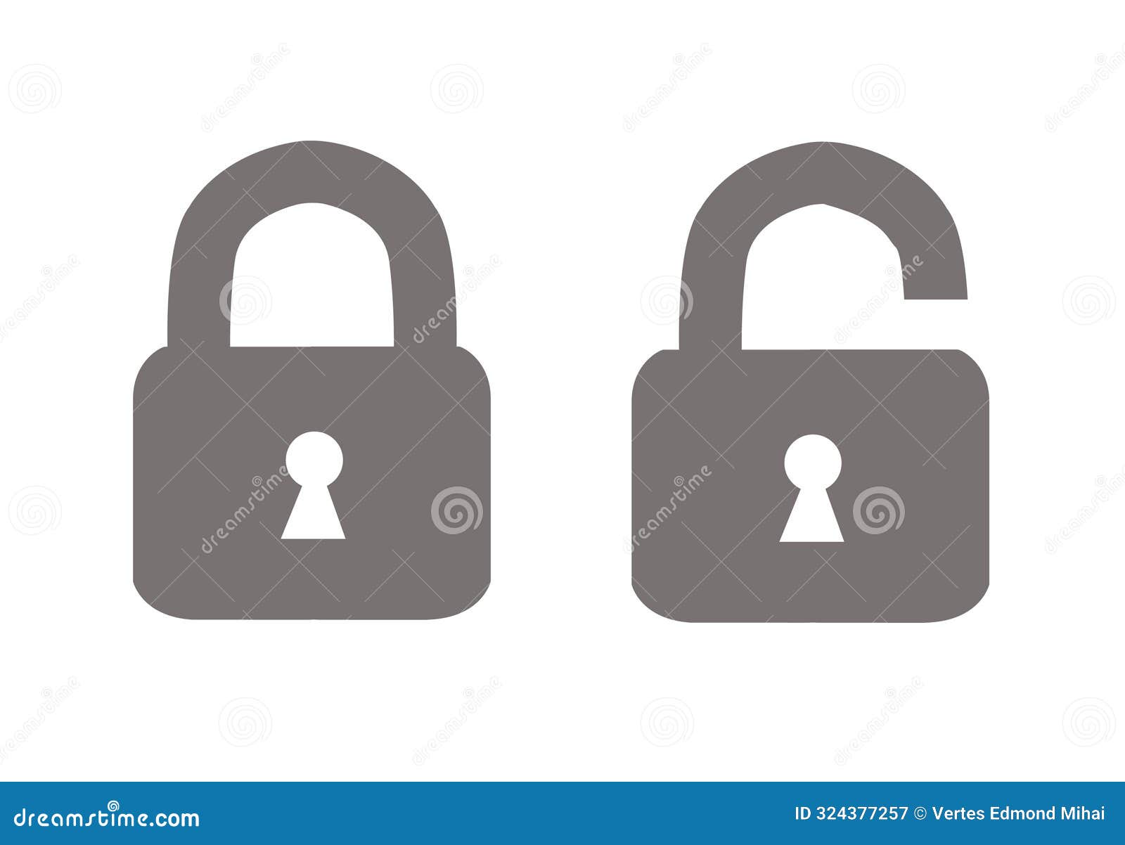 Padlock icon symbol vector stock vector. Illustration of symbol - 324377257