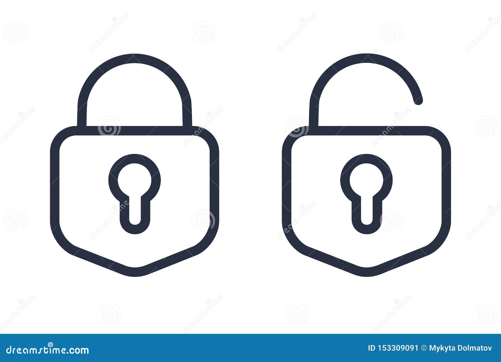 Padlock Icon Vector Illustration. Locker Icon, Vector Padlock Symbol ... Padlock Icon Vector Illustration. Locker Icon, Vector Padlock Symbol ...