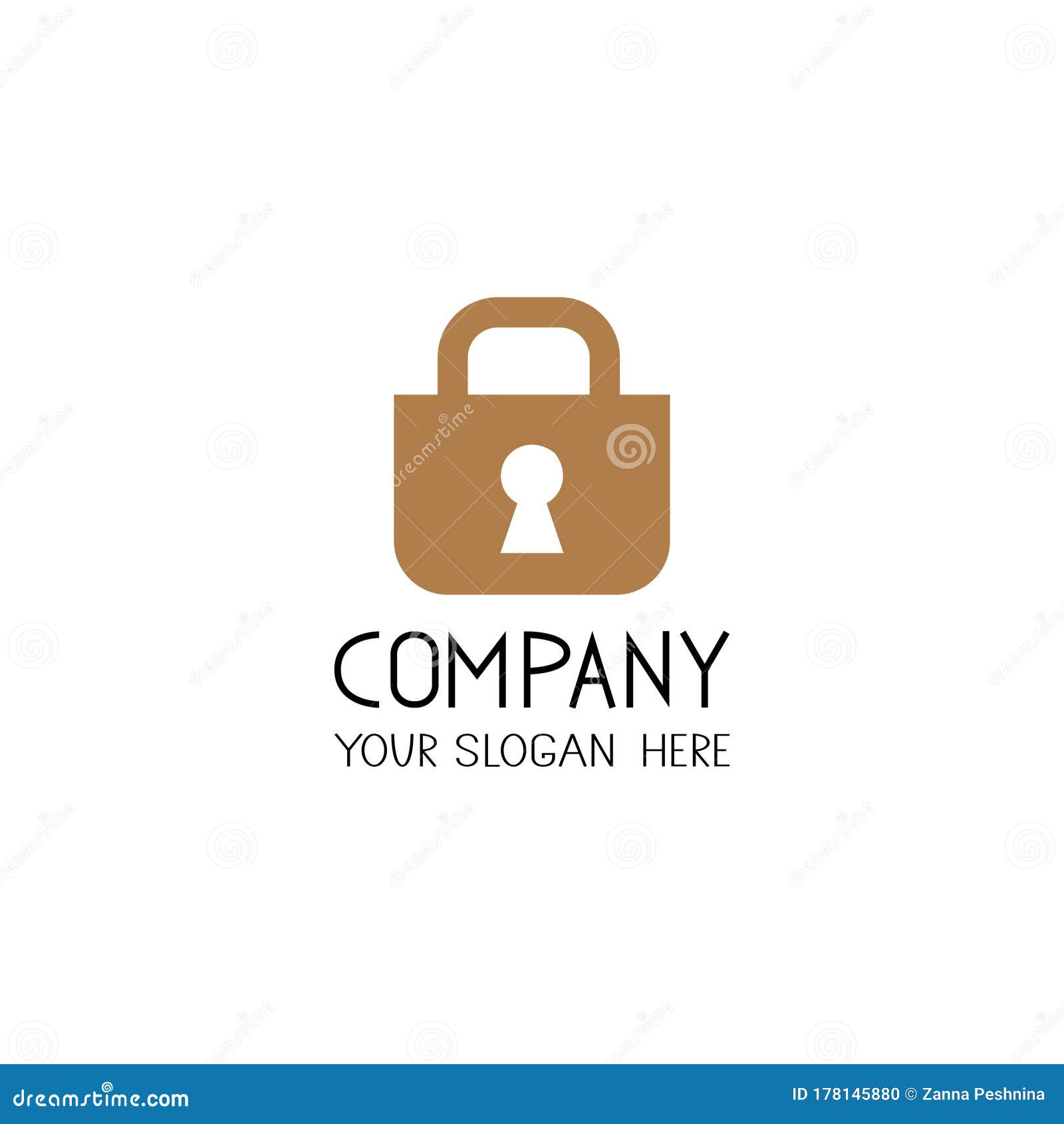 Padlock Icon Vector. Lock Flat Design Logo Icon Stock Illustration ...