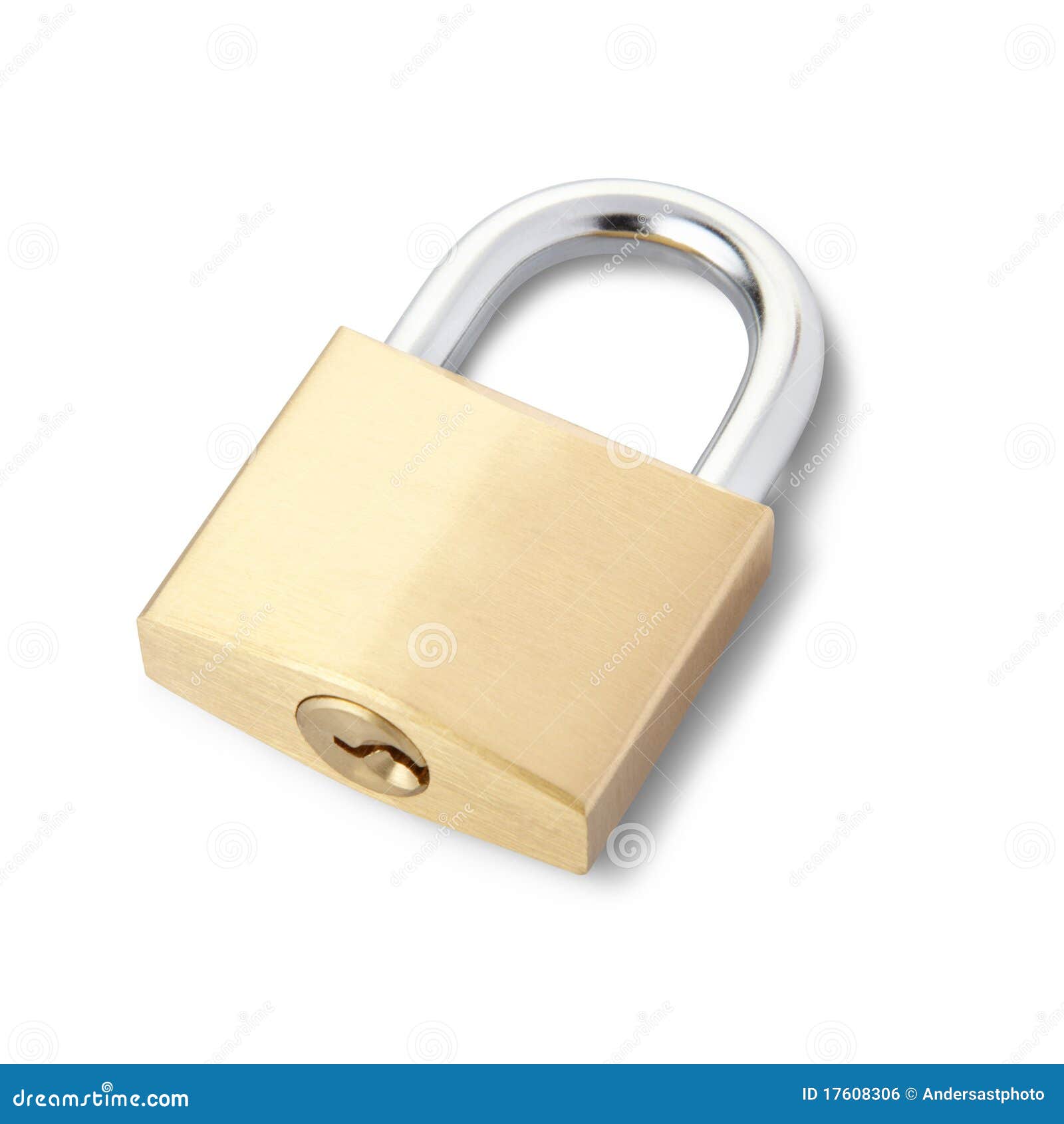 Padlock isolated stock photo. Image of business, real - 17608306