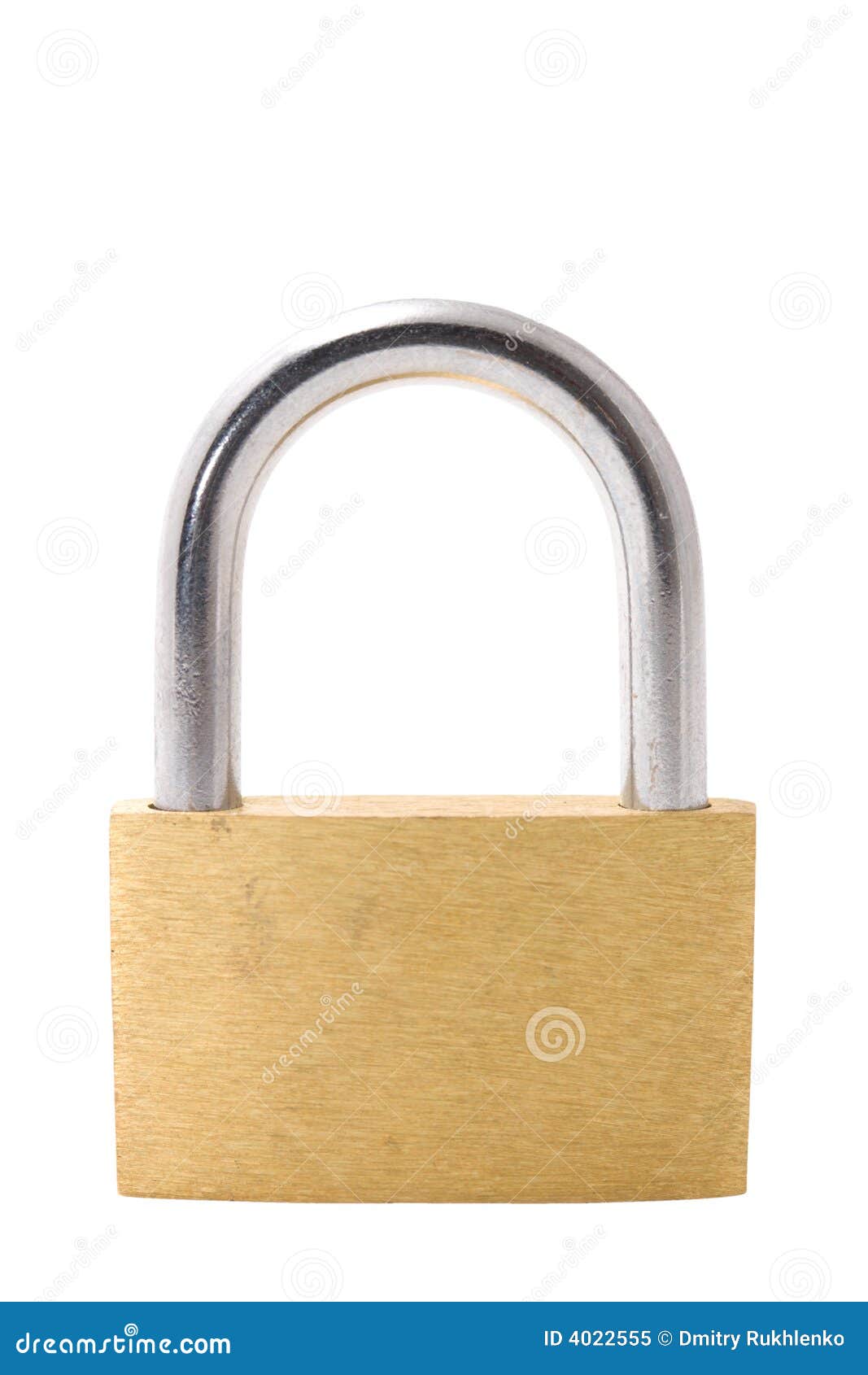 Padlock isolated on white stock image. Image of stainless - 4022555