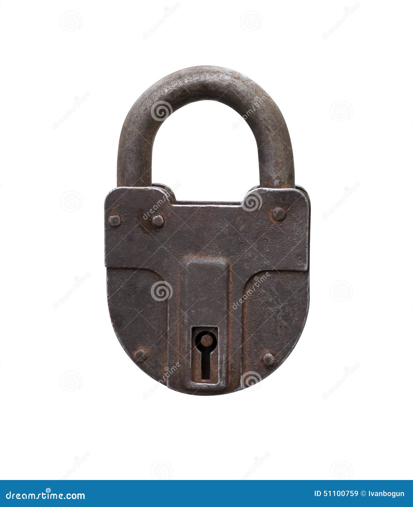 Padlock. Isolated stock image. Image of padlock, dirty - 51100759