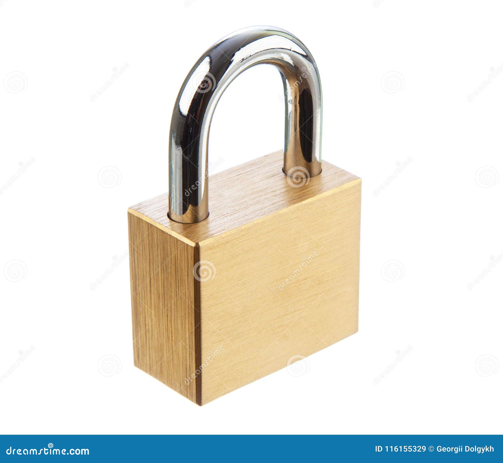 Padlock isolated on white stock image. Image of secure - 116155329
