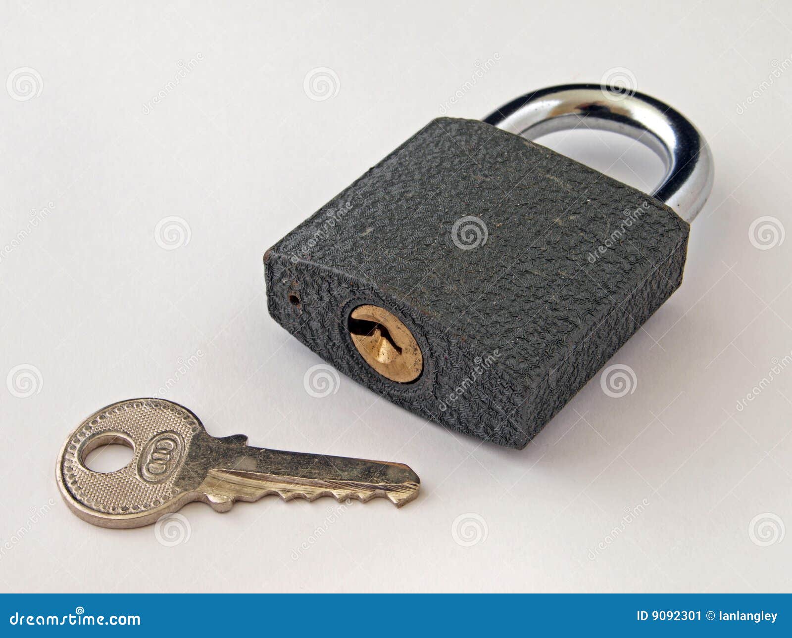 Padlock and key. stock image. Image of shielding, padlock - 9092301