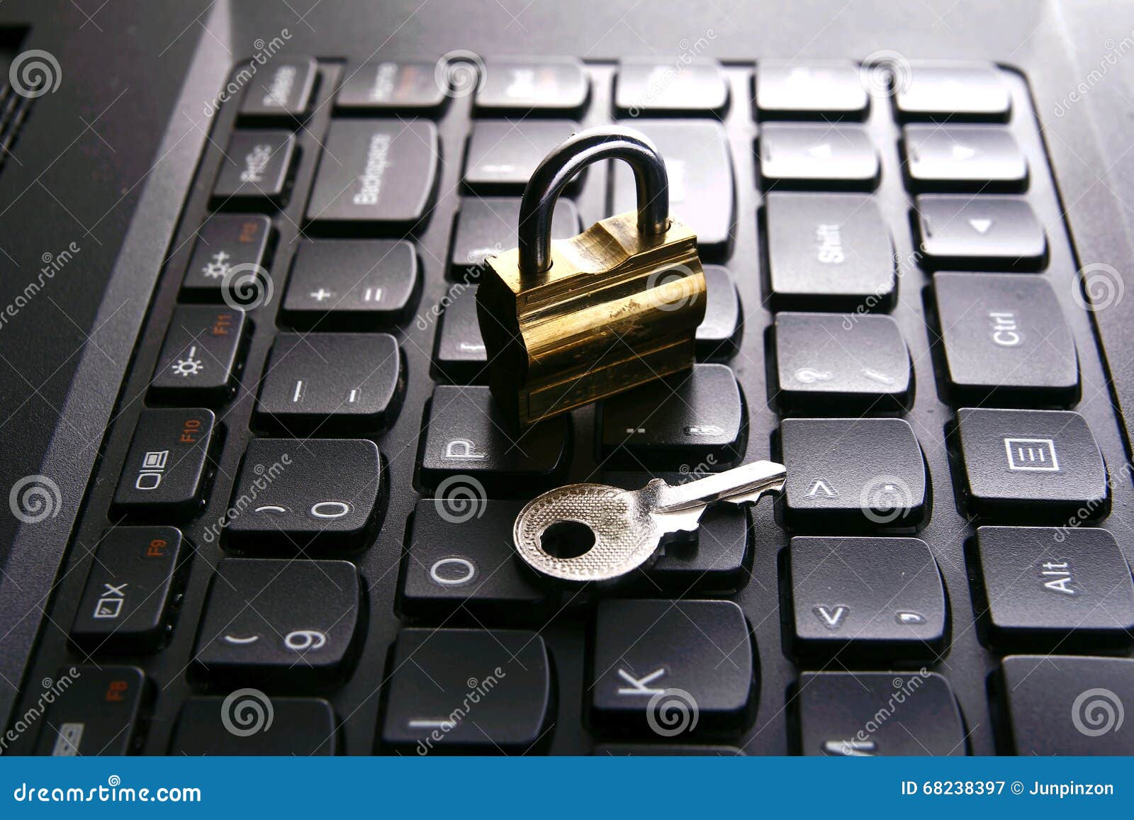 Padlock and Key on a Computer Keyboard Stock Image - Image of online ... Padlock and Key on a Computer Keyboard Stock Image - Image of online ...