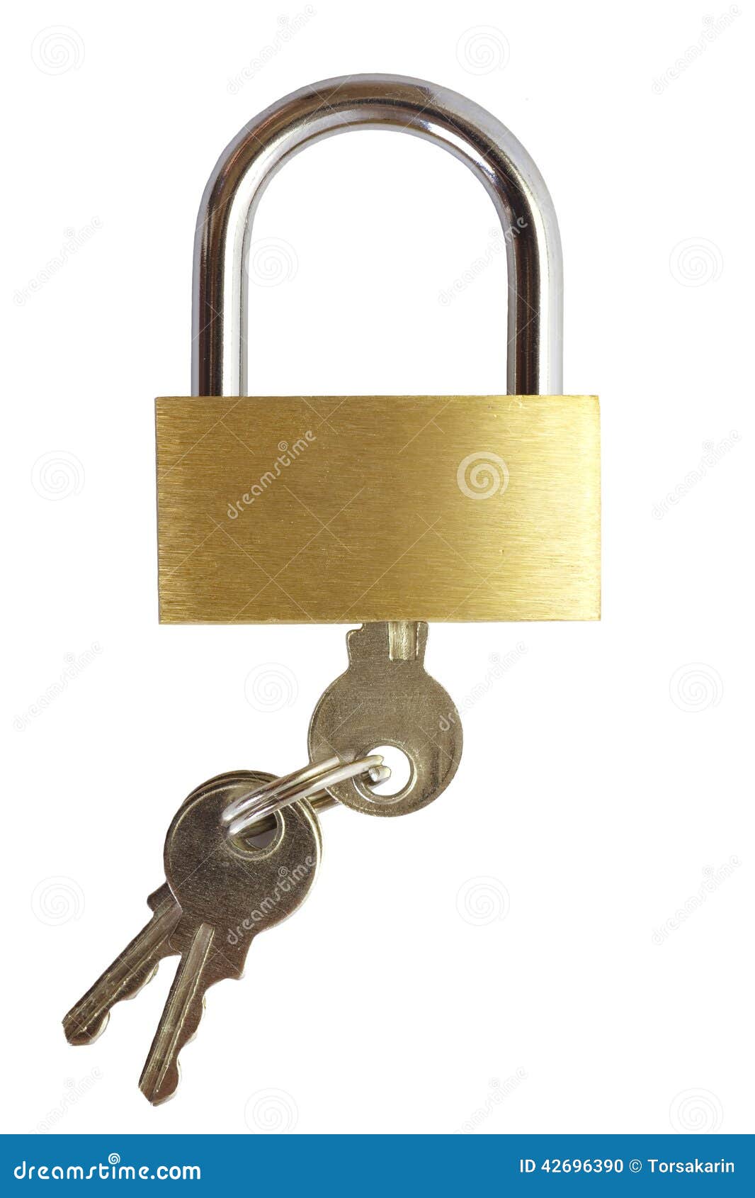 Padlock and key stock photo. Image of iron, lock, business - 42696390
