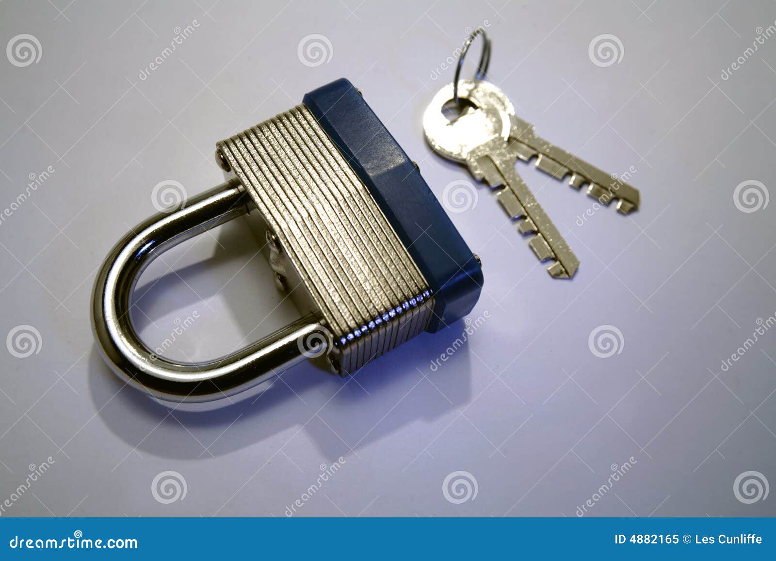 Padlock and keys stock image. Image of release, close - 4882165