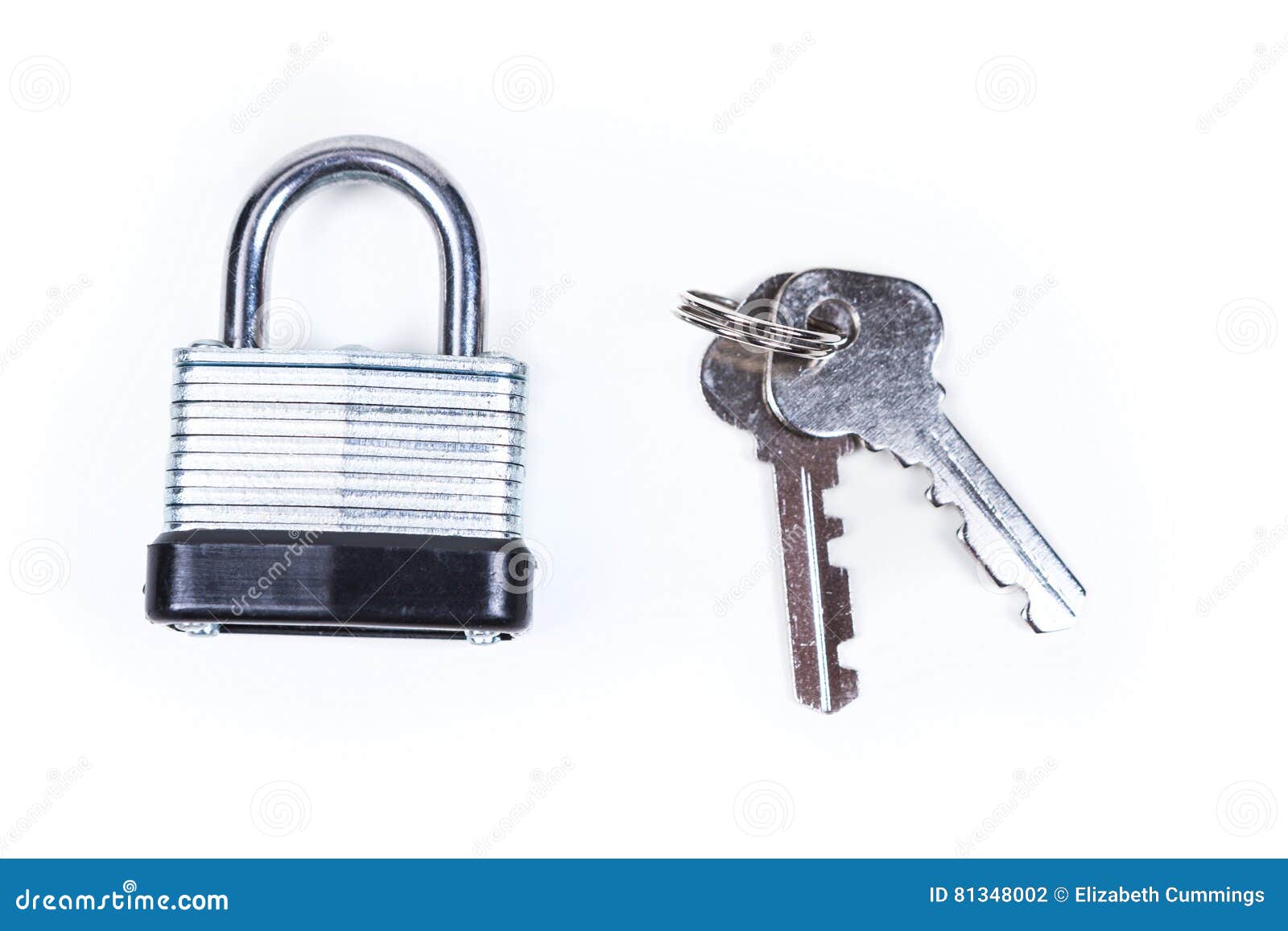 Padlock and keys stock photo. Image of steel, padlock - 81348002
