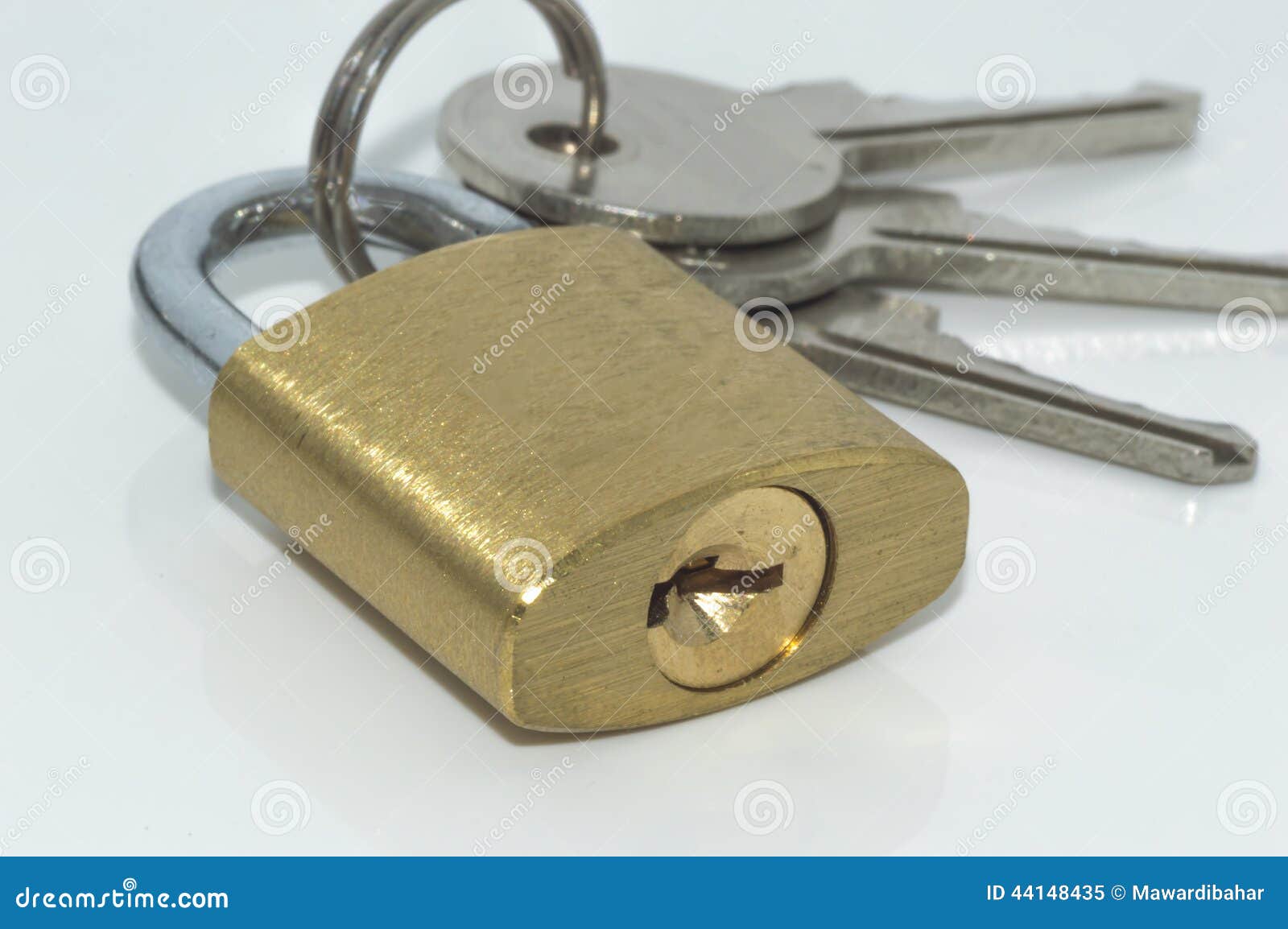 Padlock and keys stock image. Image of close, defense - 44148435