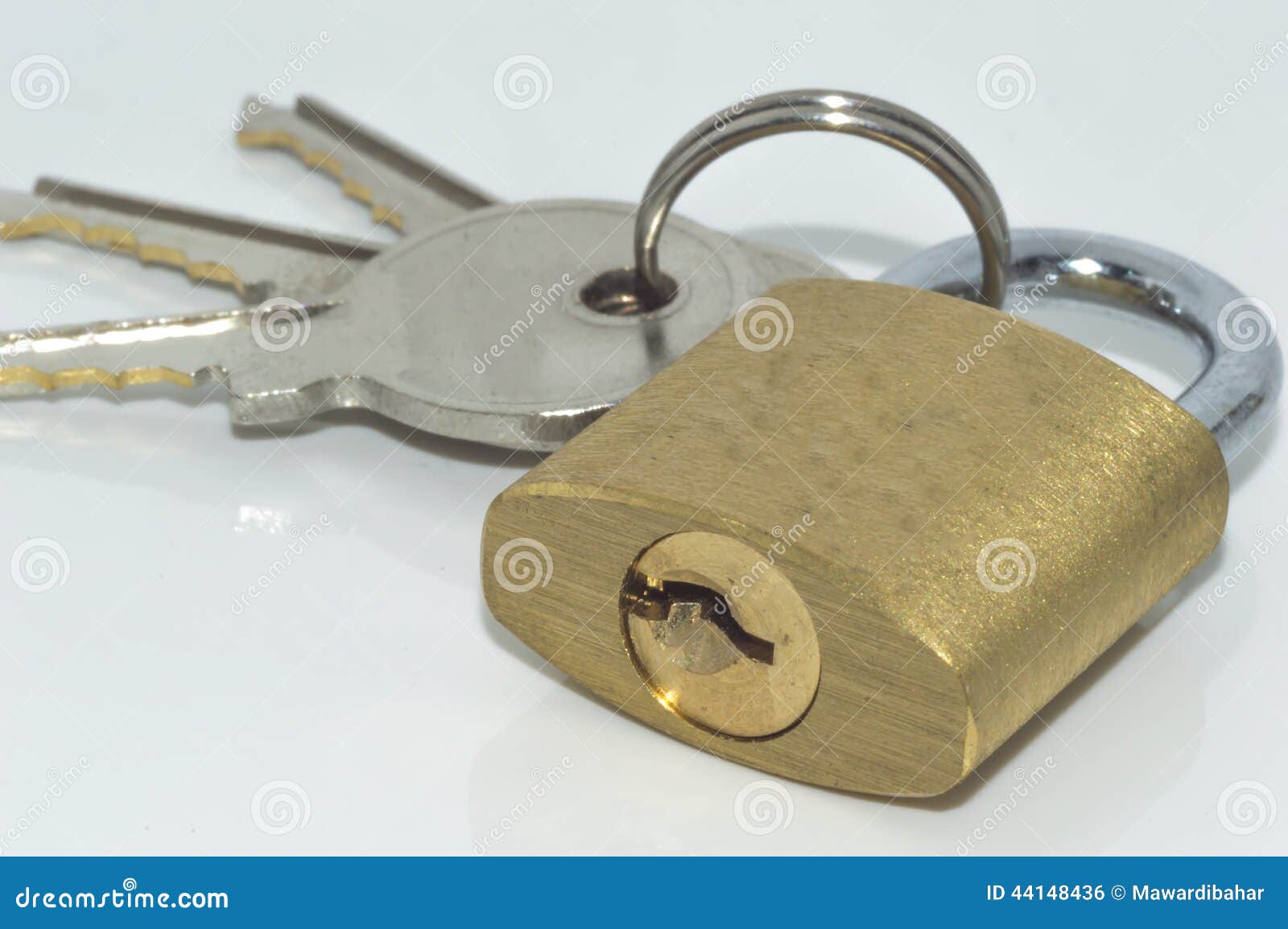 Padlock and keys stock photo. Image of open, padlock - 44148436