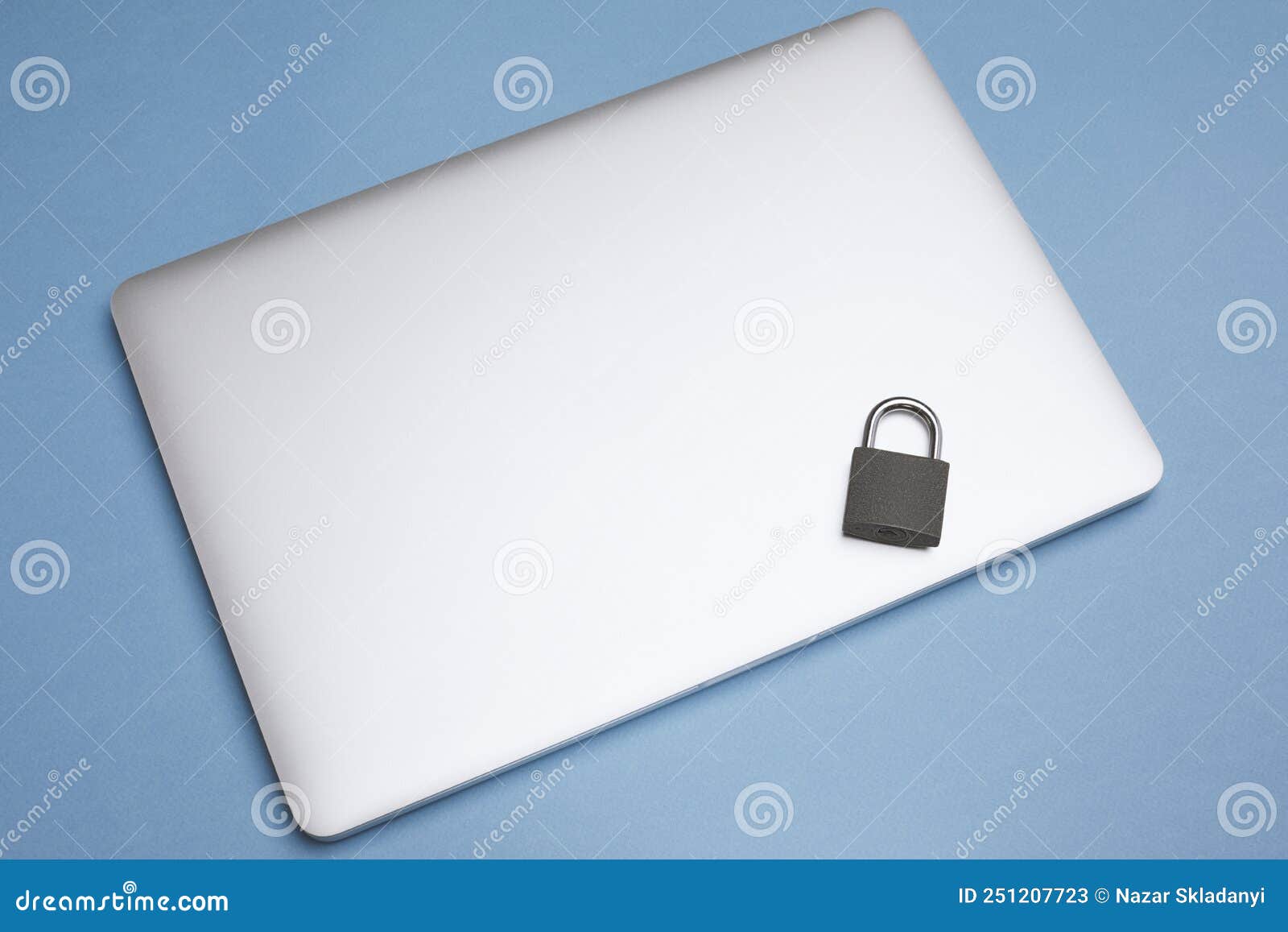 Notebook and lock stock image. Image of lock, internet - 251207723
