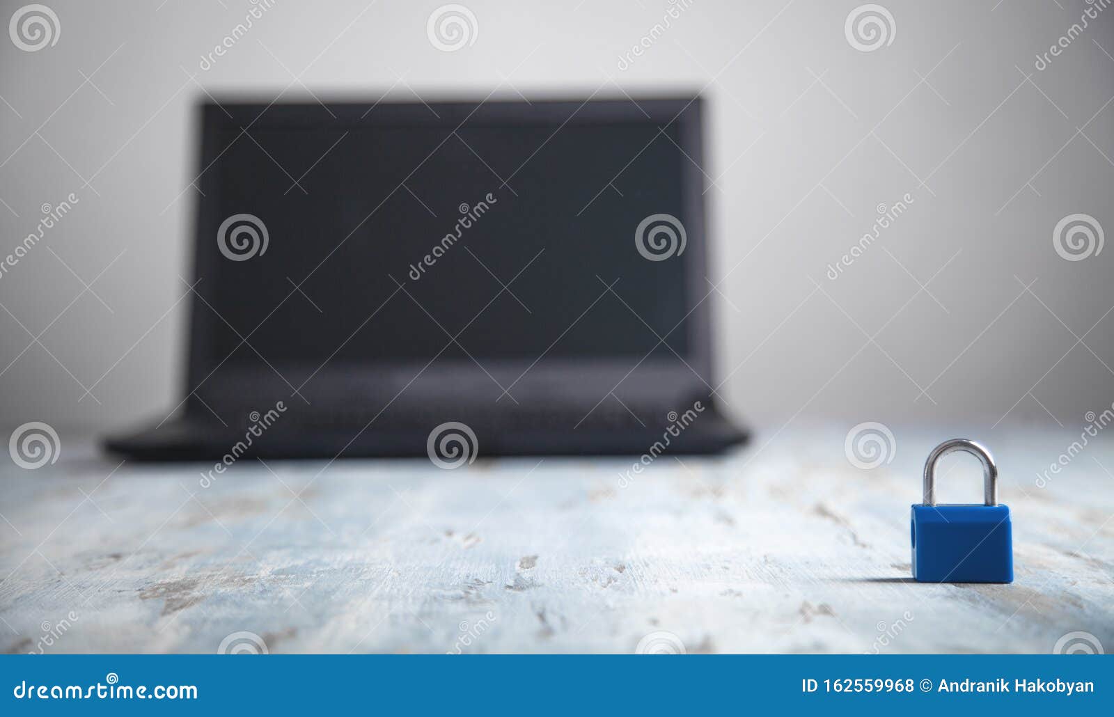 Padlock with Laptop. Internet and Computer Security Stock Photo - Image ...
