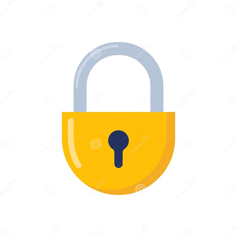 Padlock. Lock for Safety and Security Protection. Locked Secure ...