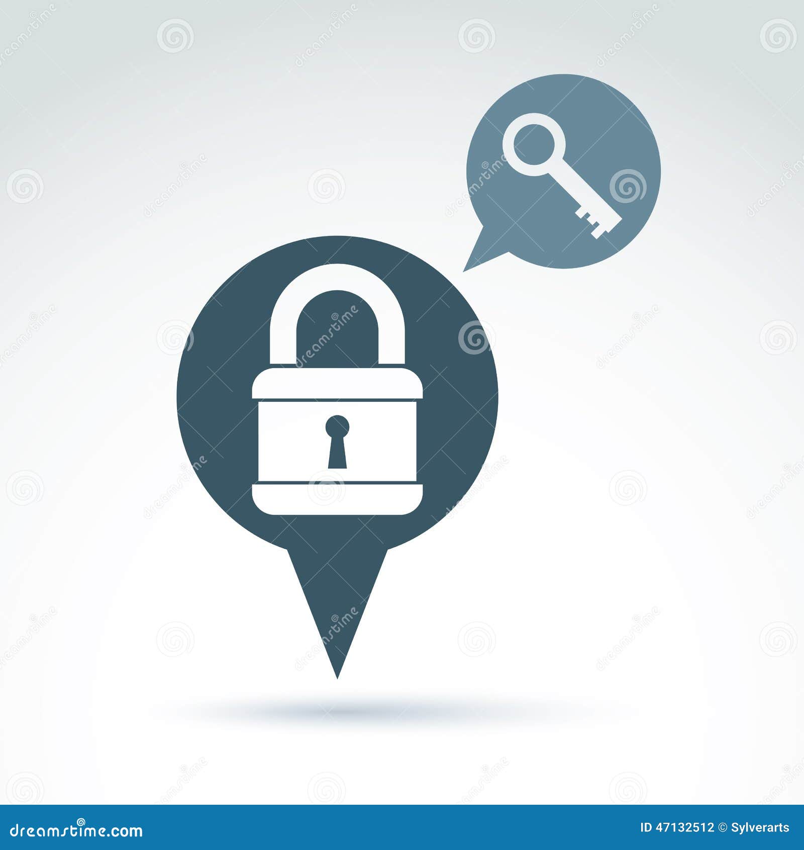 Padlock Or Lock Icon Vector Open And Closed Line Outline Art Isolated ...