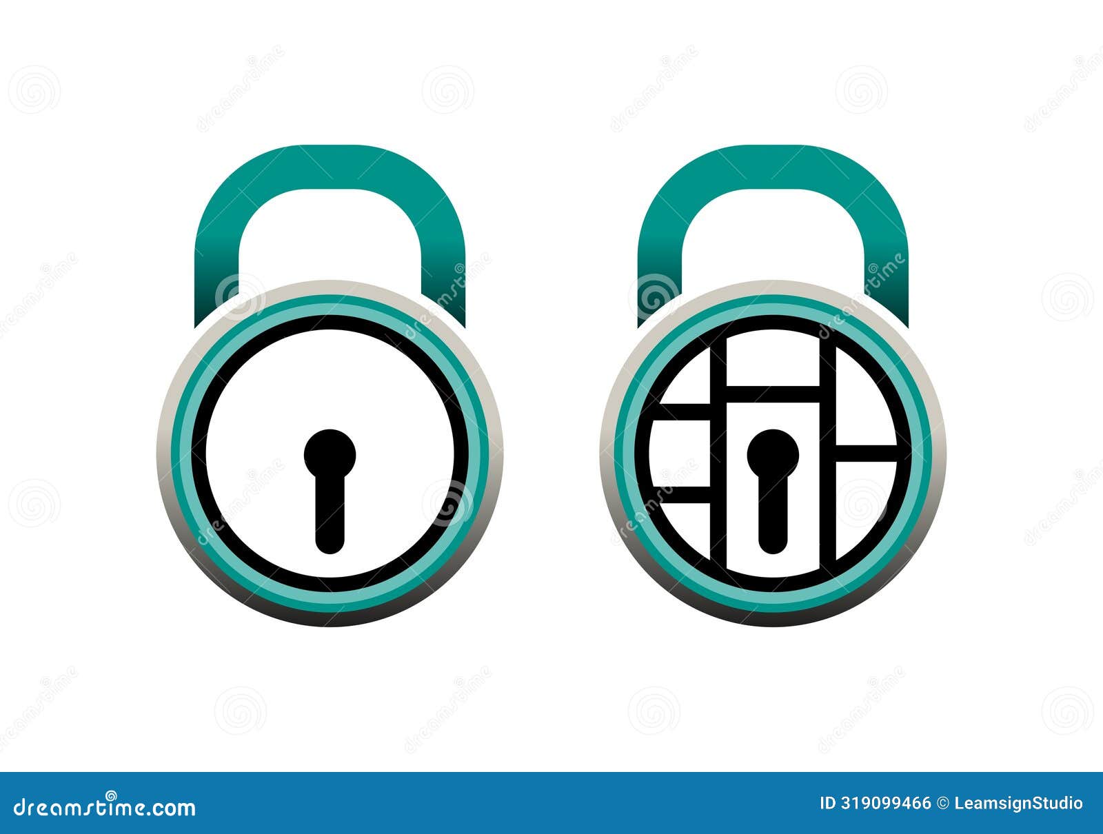 Padlock Logo Design Illustration Stock Vector - Illustration of keyhole ...