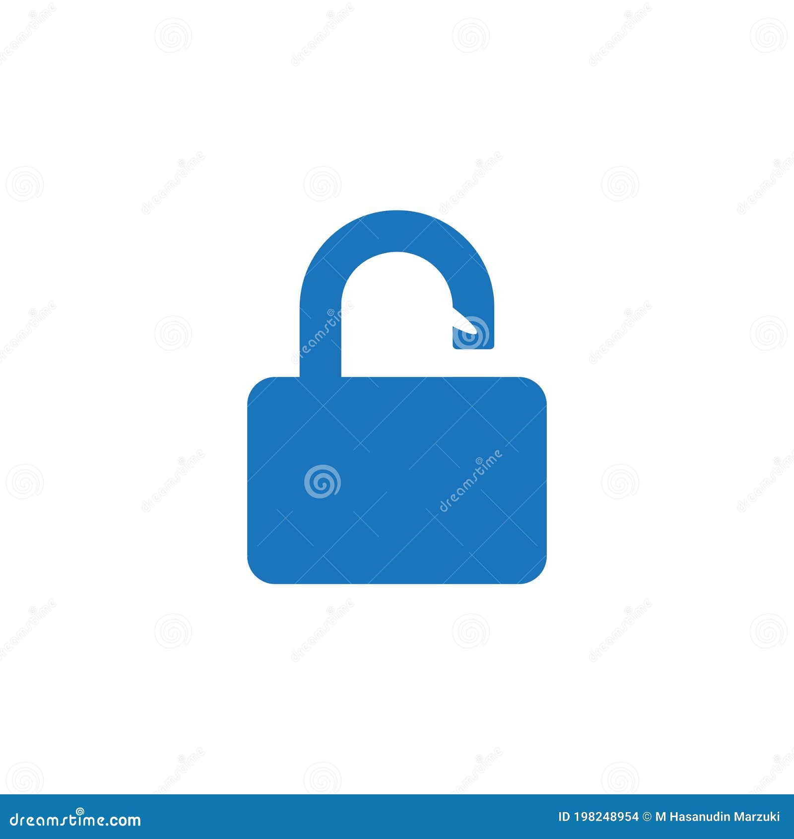 Padlock logo icon stock vector. Illustration of private - 198248954