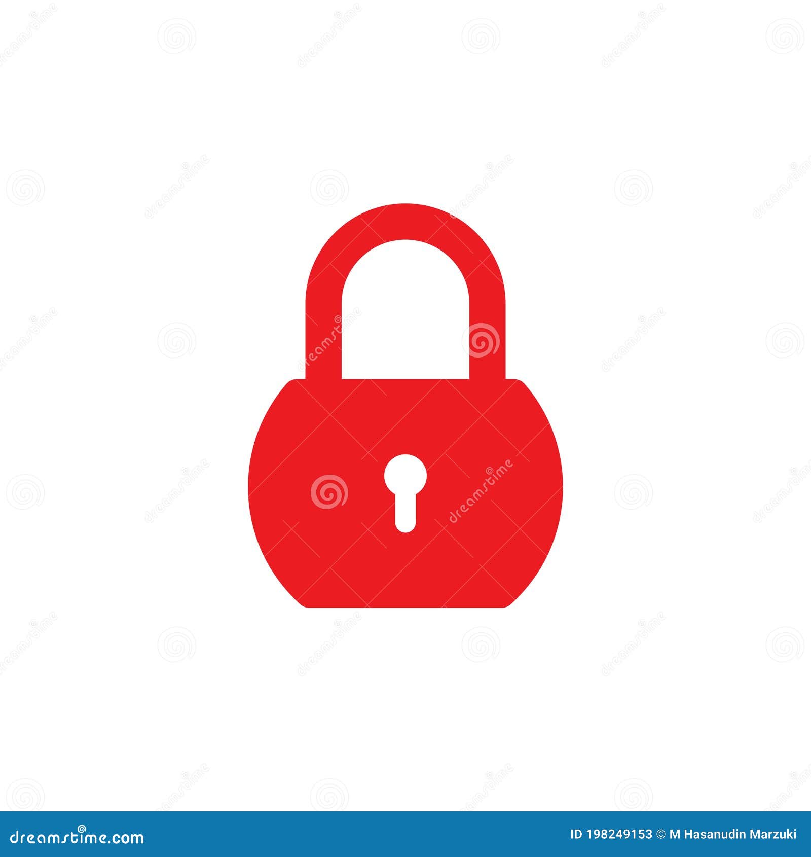 Padlock logo icon stock vector. Illustration of design - 198249153