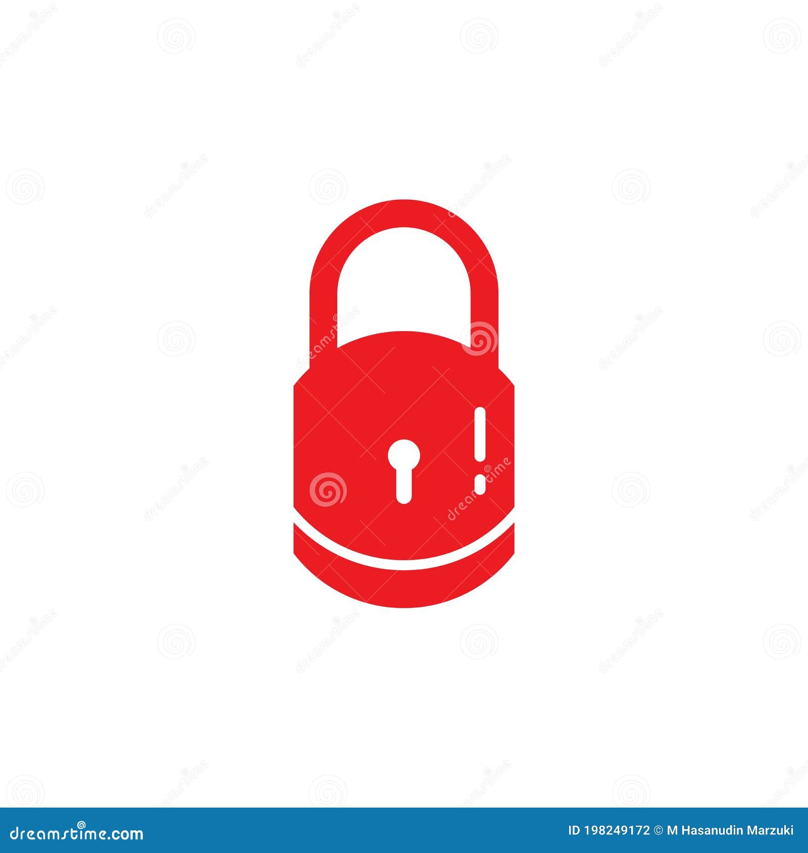 Padlock logo icon stock vector. Illustration of password - 198249172