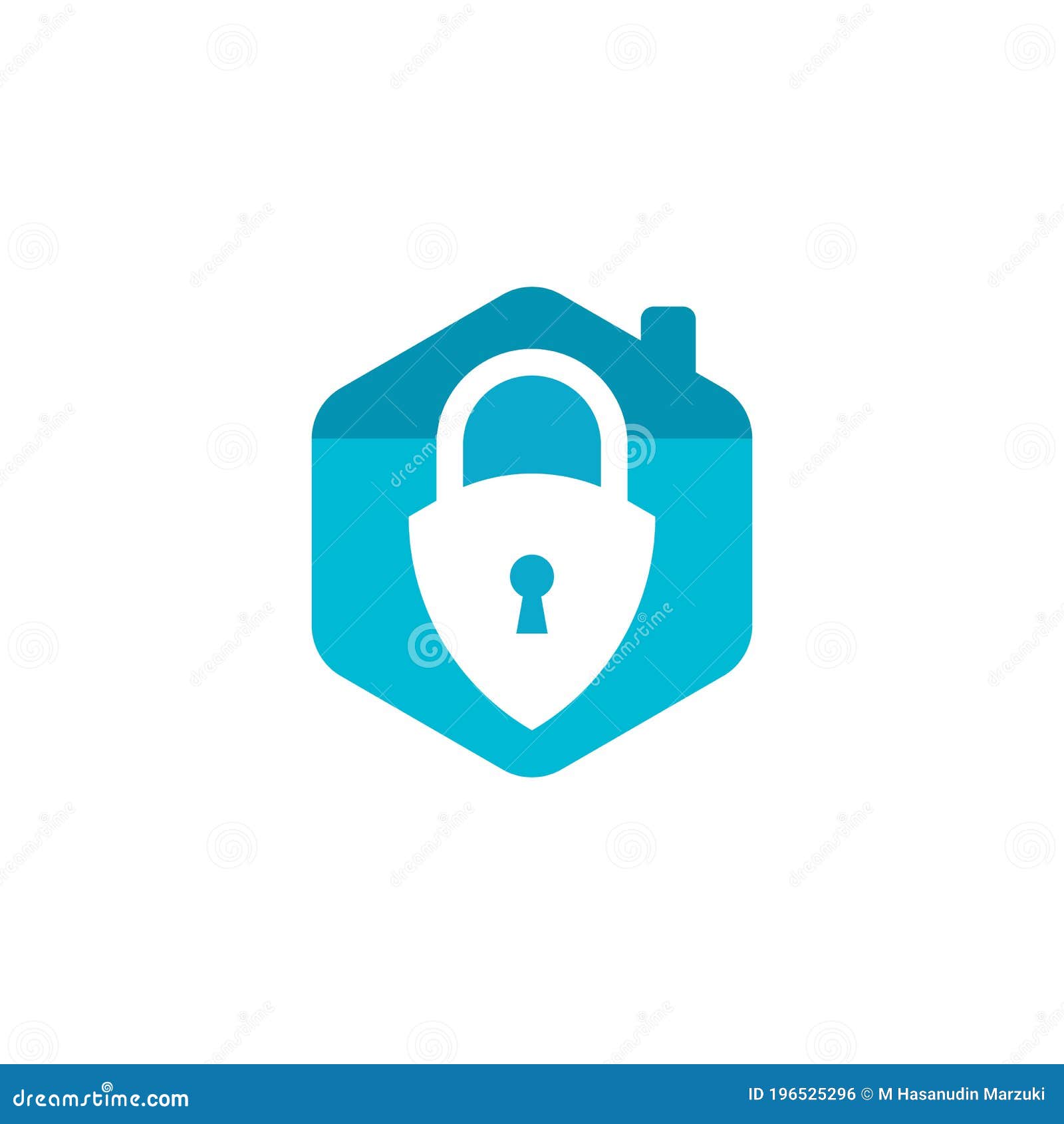 Padlock logo icon stock vector. Illustration of icon - 196525296