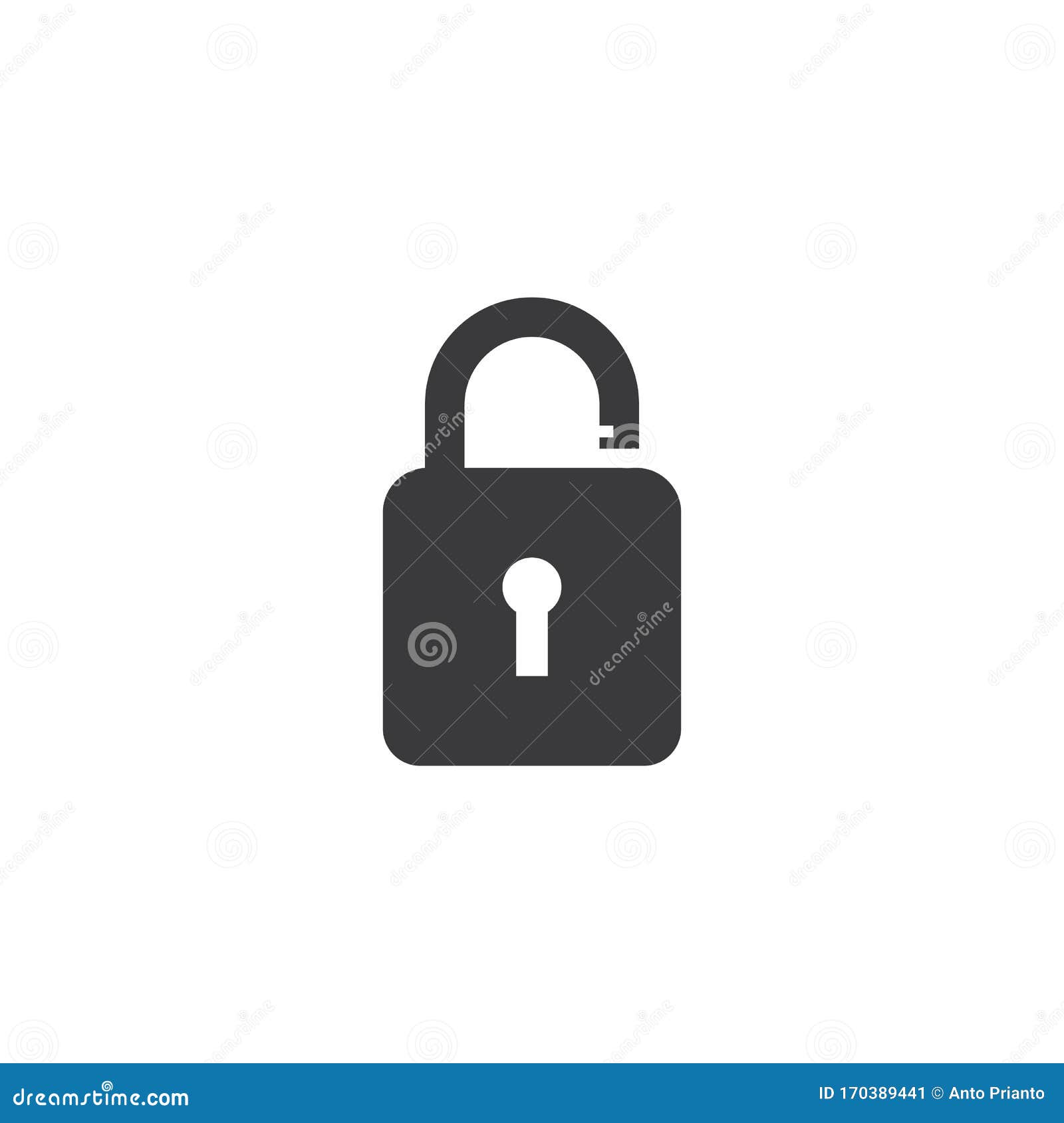 Padlock Logo Vector Template Illustration Icon Stock Vector ...